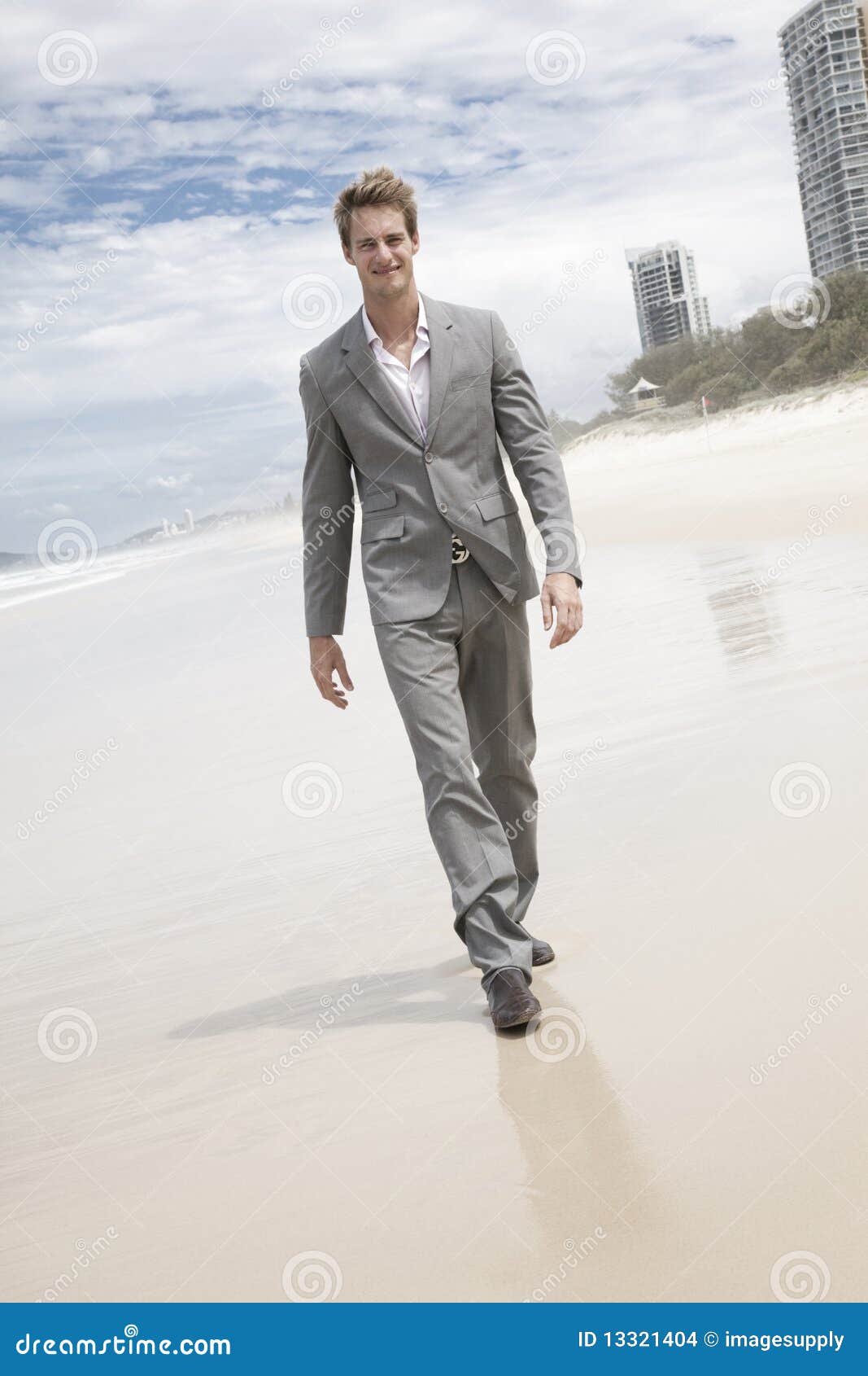 Man In Business Suit Walking