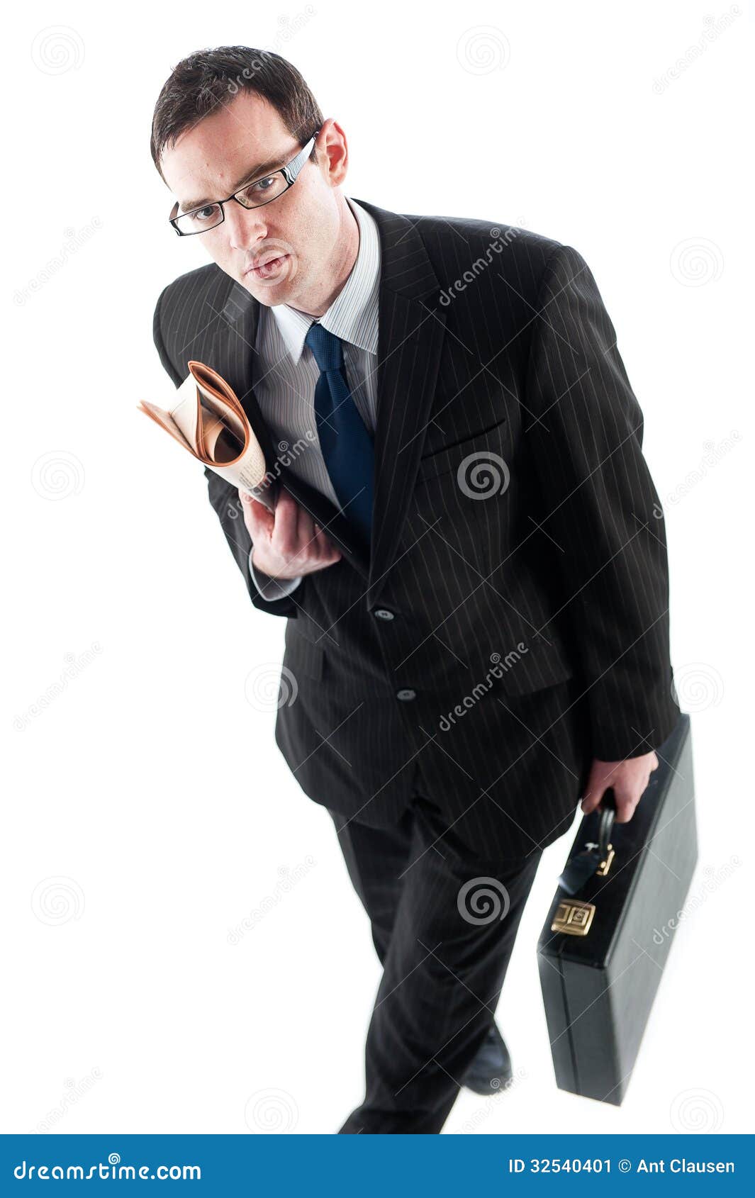 Business Man Suited Up and Ready for Work Stock Image - Image of ...