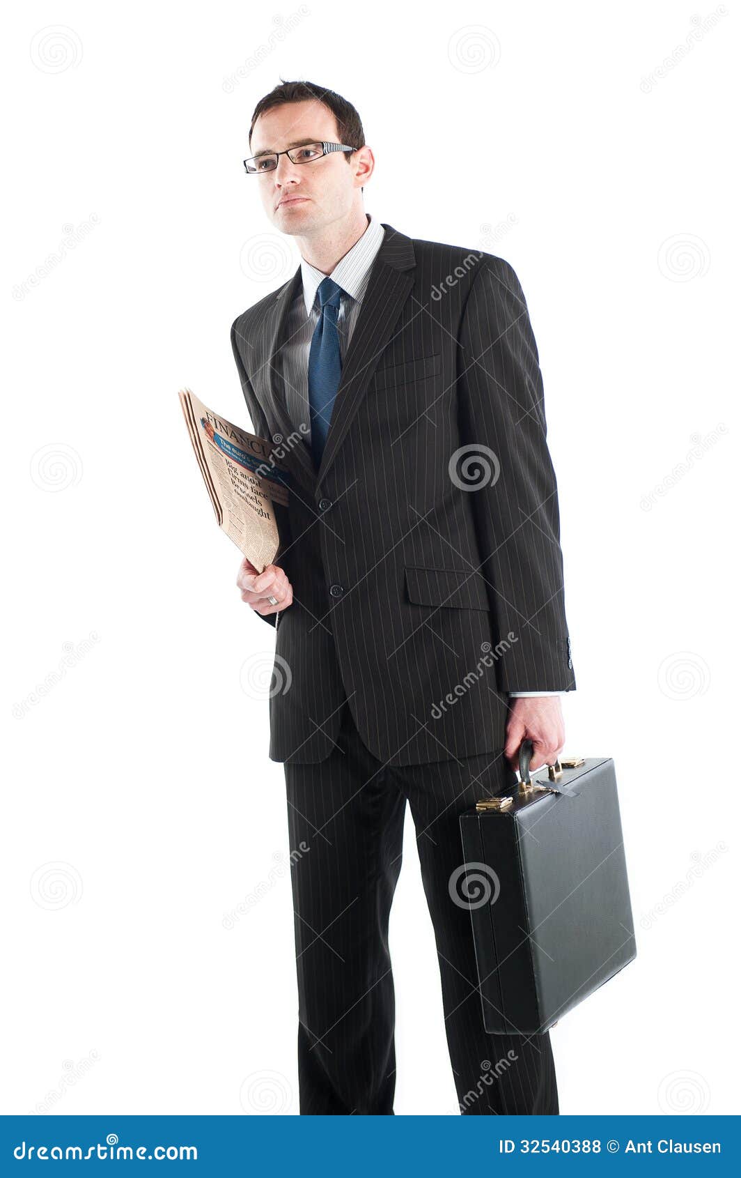 Business Man Suited Up And Ready For Work Stock Photo - Image of ...