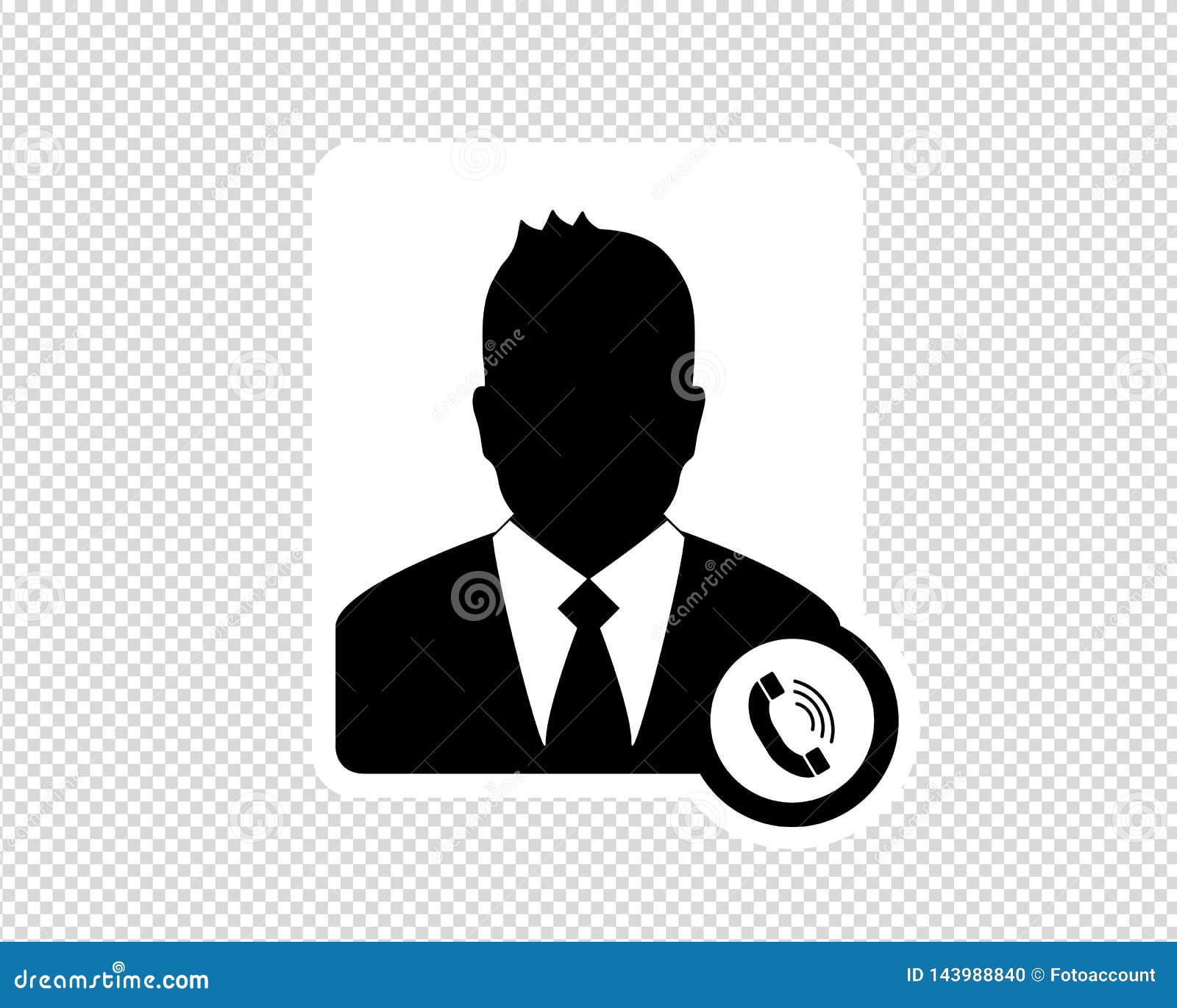 Business Man, Support Icon, Avatar Icon - Vector Illustration Isolated ...