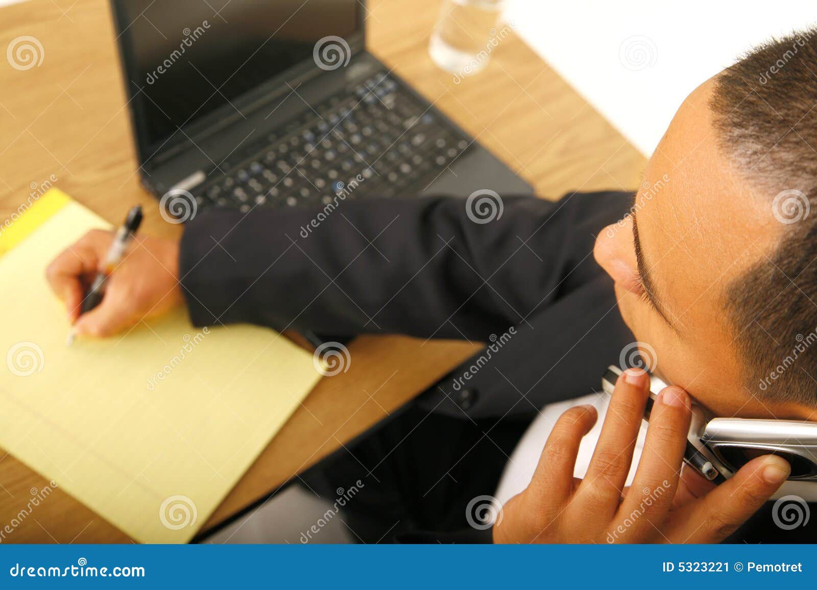 Business Man Taking Note stock image. Image of business - 5323221