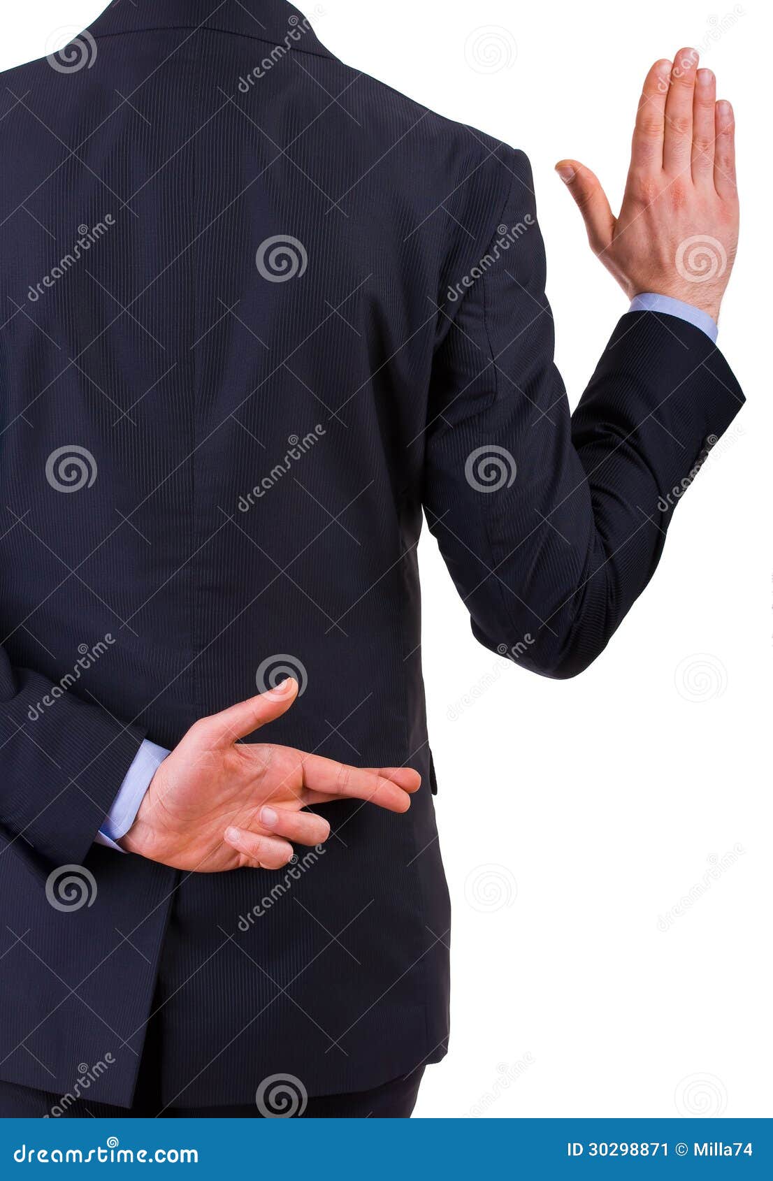 Businessman taking oath. stock image. Image of liar, manager - 30298871