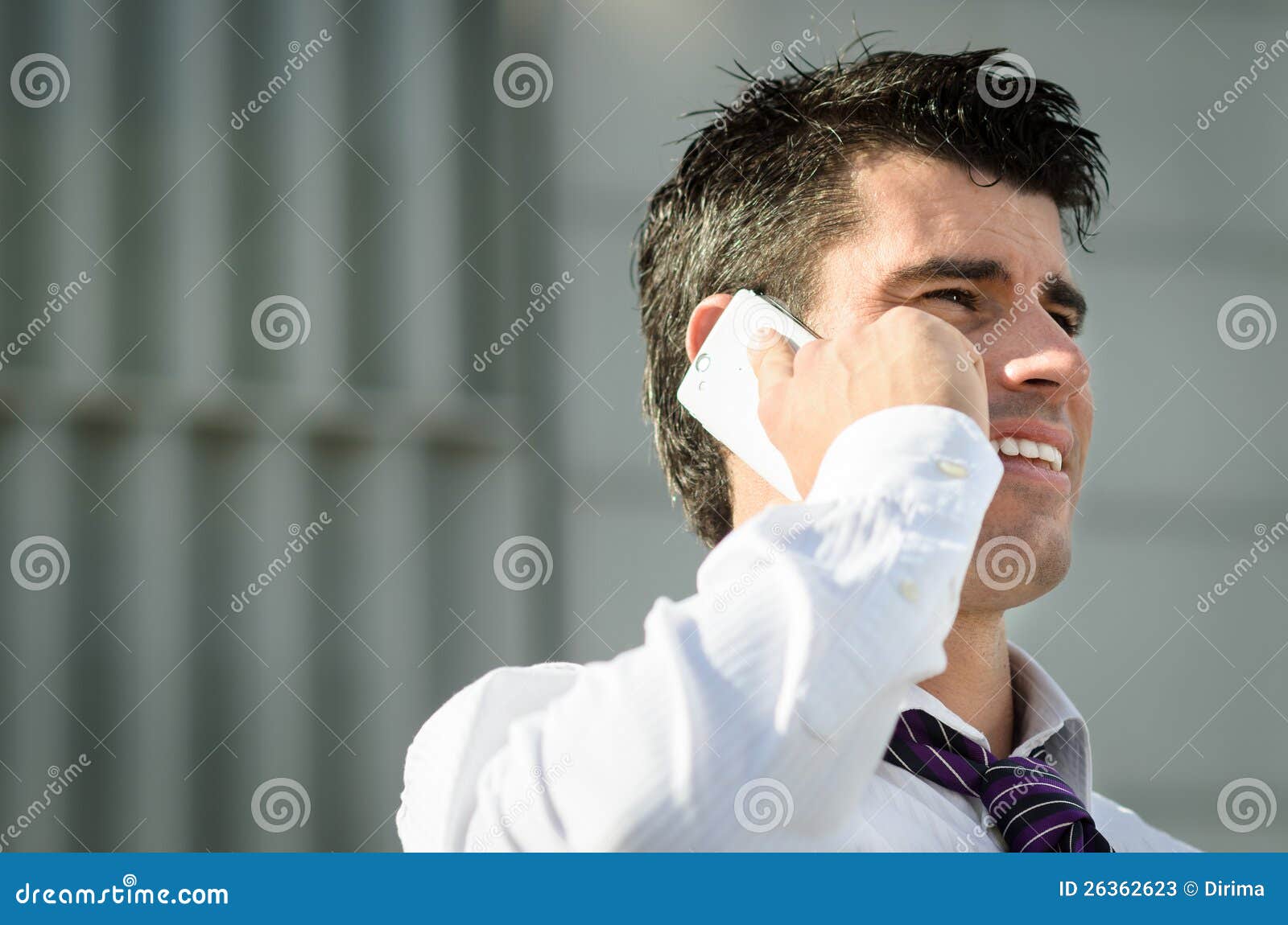 Business Man Talking by Phone Stock Image - Image of happy, cellphone ...