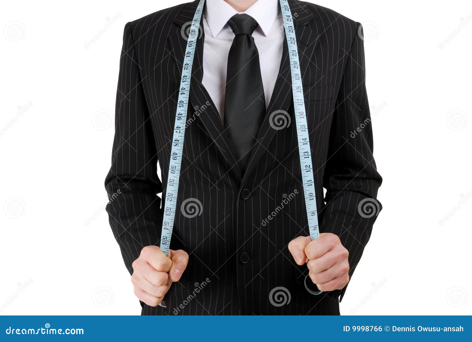 Business Man with Tape Measure Stock Photo - Image of tape, adult: 9998766
