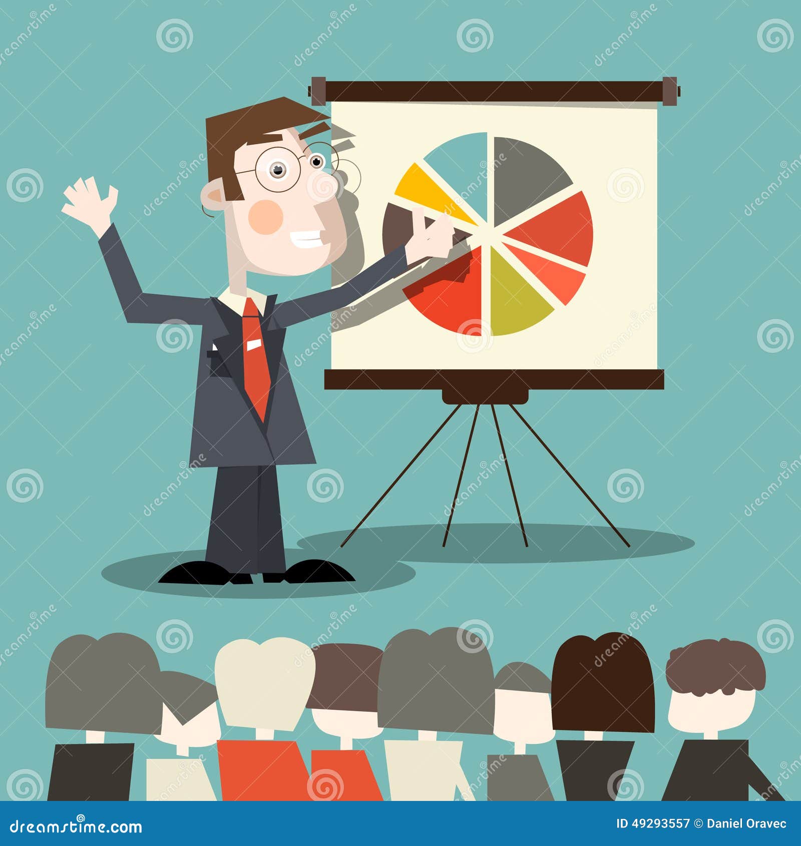 Business Man - Teacher stock vector. Illustration of manager - 49293557
