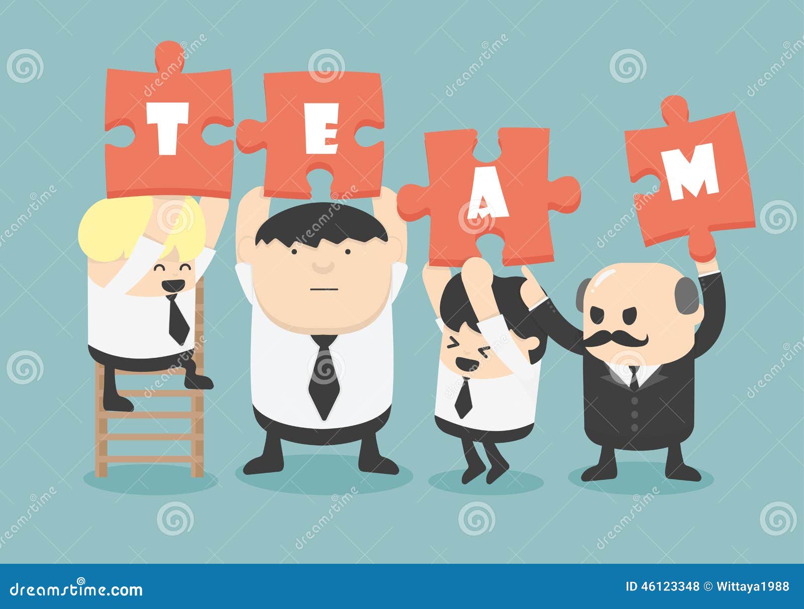 Business Man Team Work, Vector Stock Vector - Illustration of direction ...