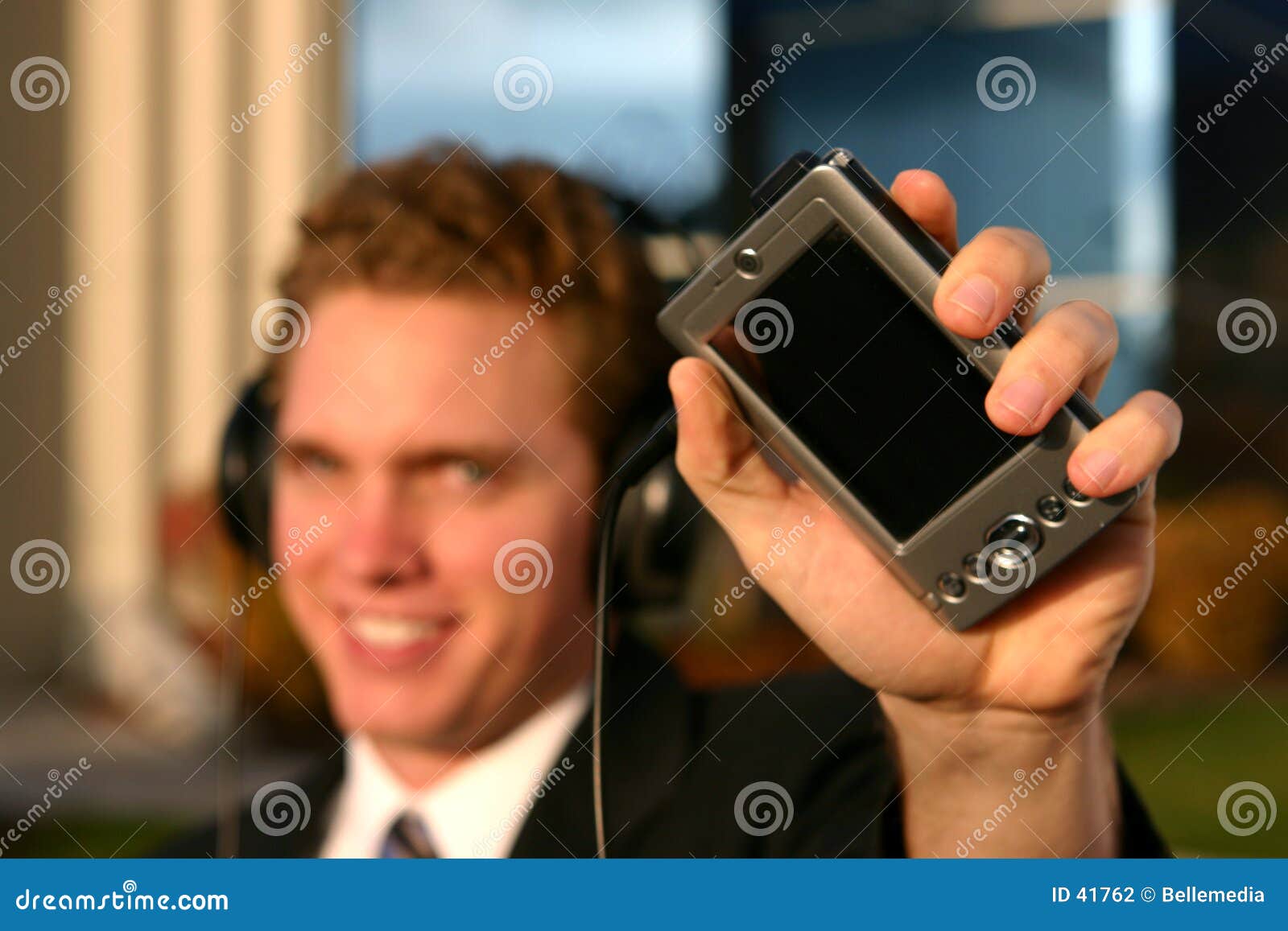 Business Man with Technology Stock Photo - Image of fingers, meeting: 41762