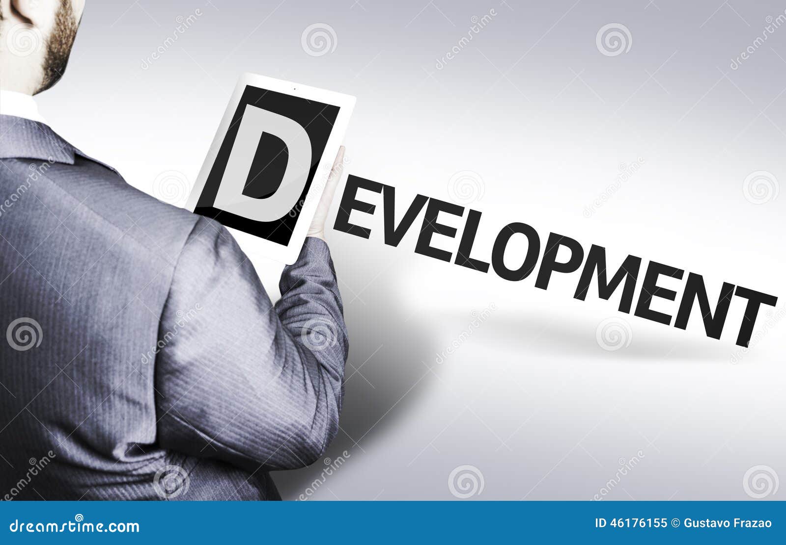 Business Man with the Text Development in a Concept Image Stock Image ...