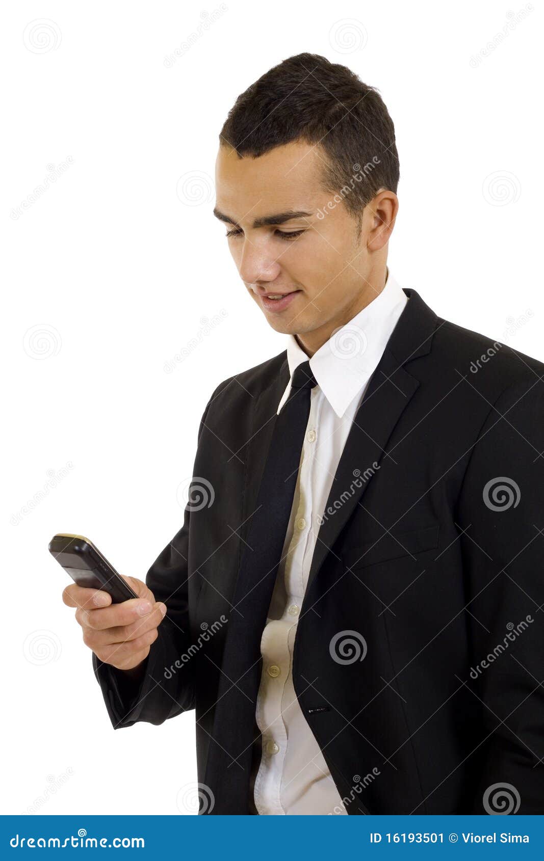 Business man texting stock image. Image of executive - 16193501