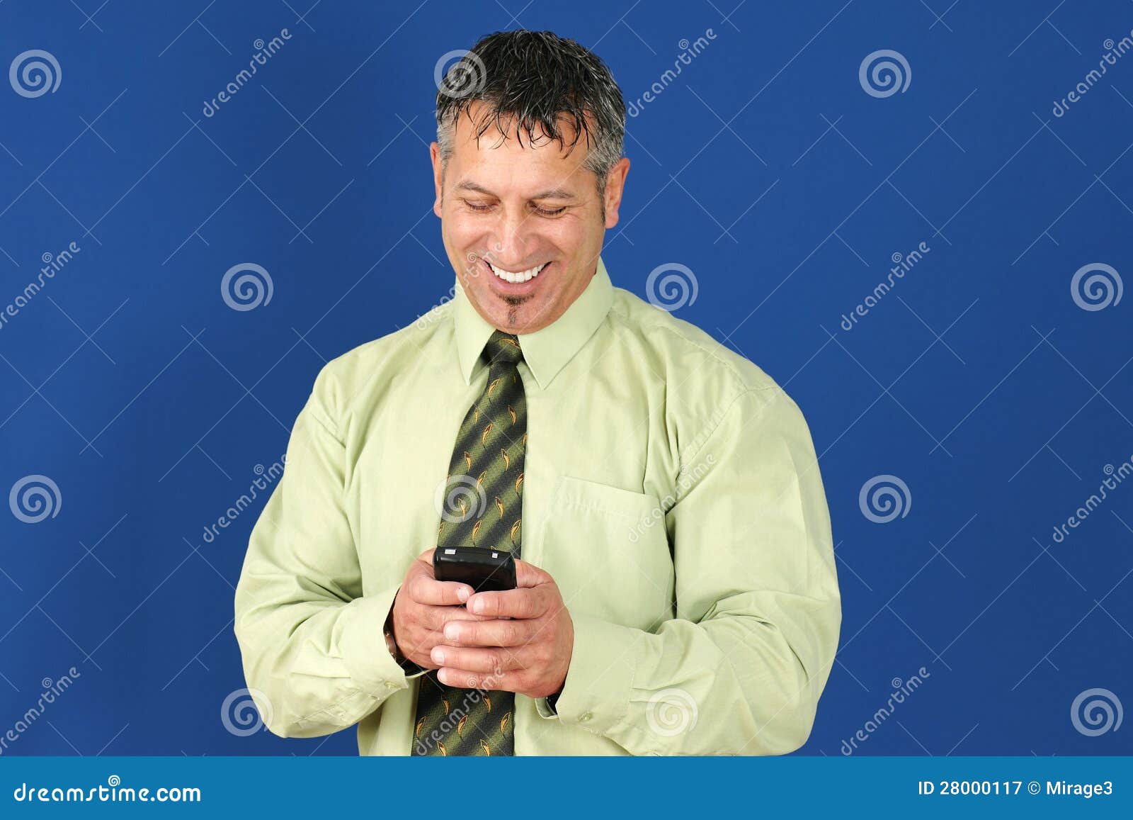 Business Man Texting on Cell Phone Stock Image - Image of communicating ...