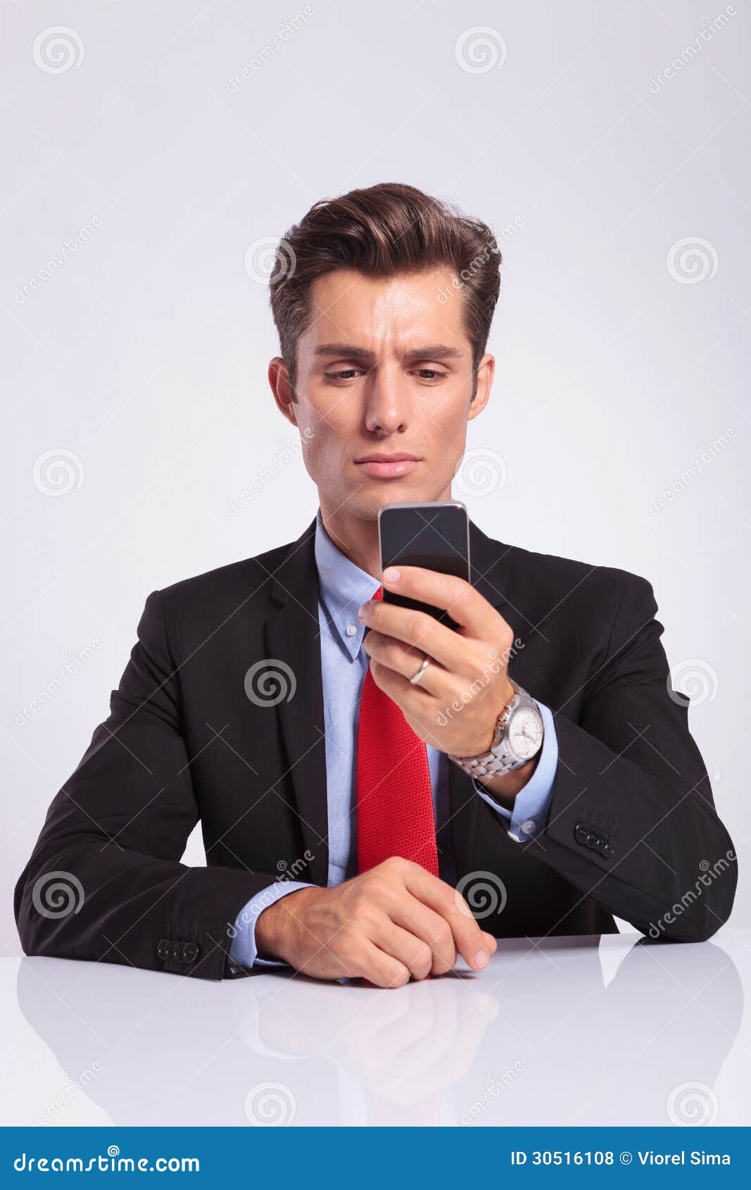 Business man texting stock photo. Image of businessman - 30516108