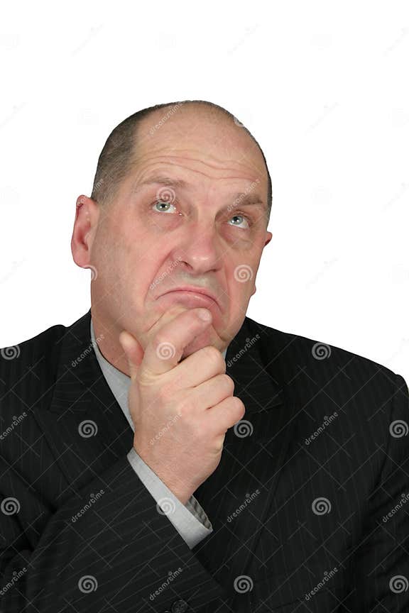 Business Man Thinking stock image. Image of office, thinking - 1771269