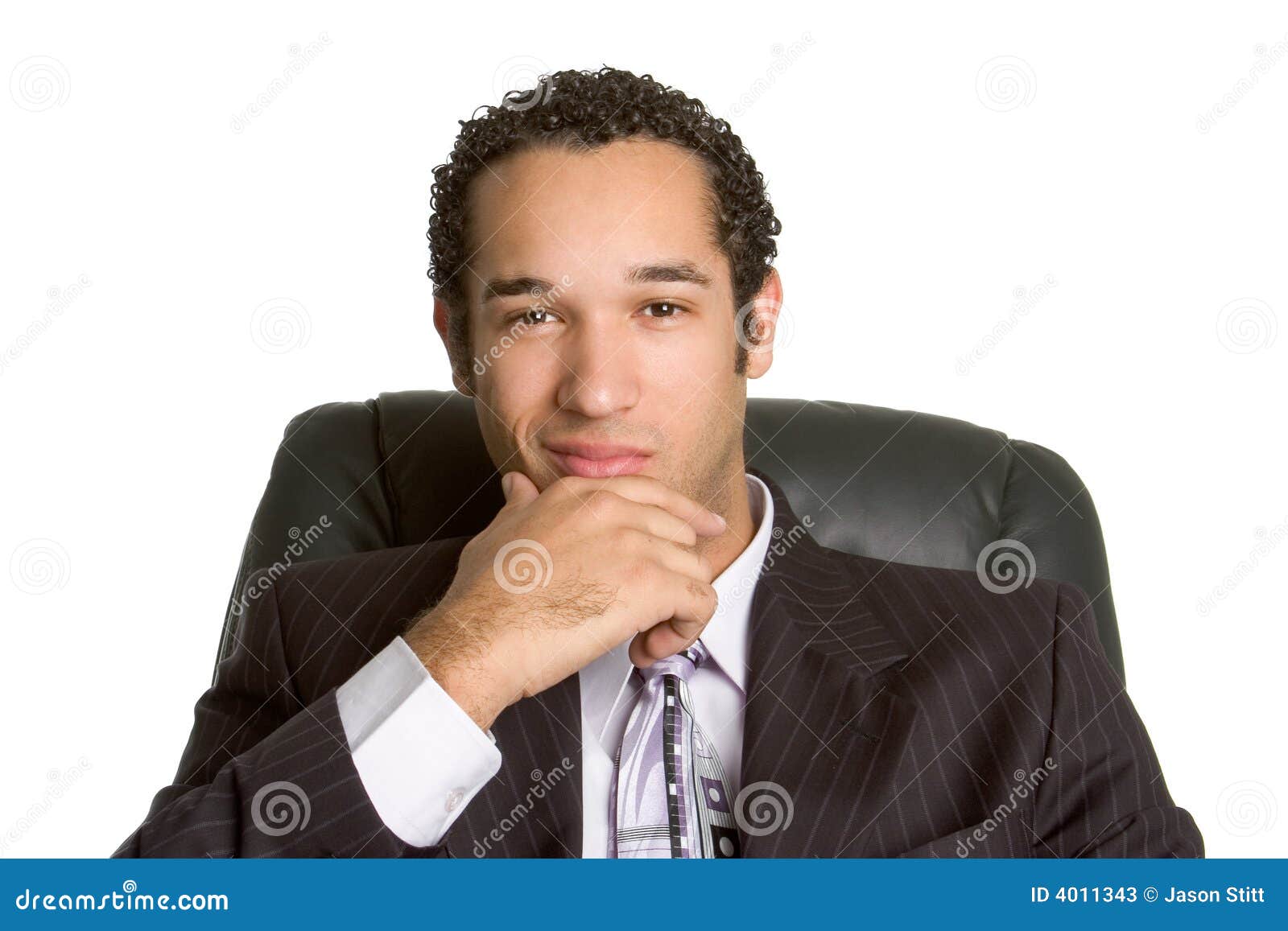 Business Man Thinking stock image. Image of young, professional - 4011343