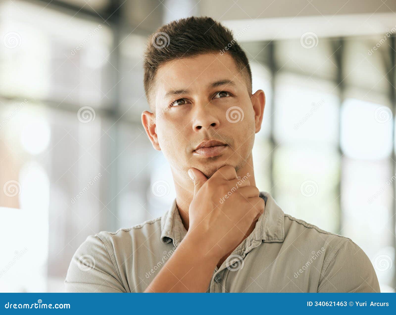 Business, Man and Thinking of Ideas in Office with Problem Solving ...