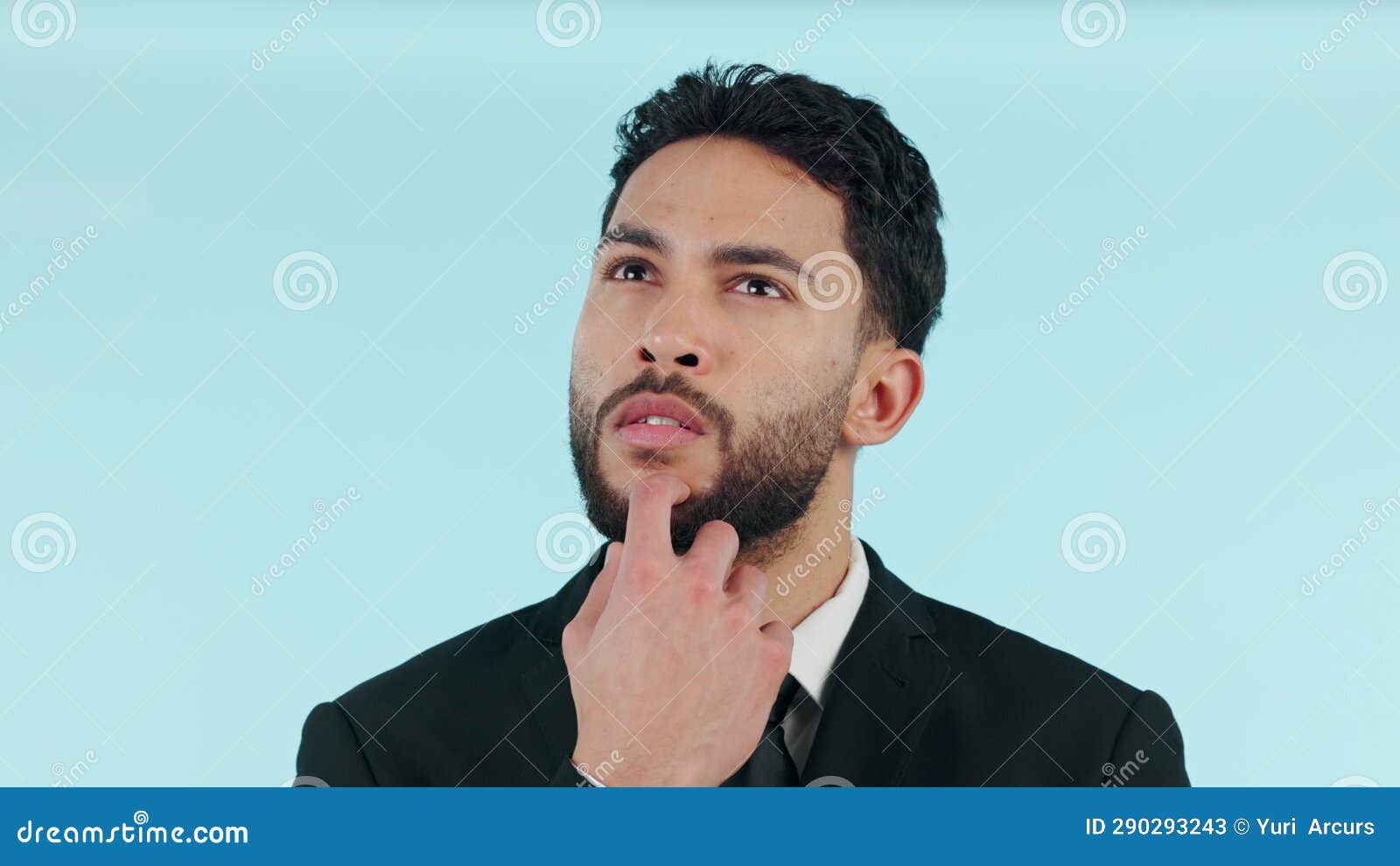 Business, Man and Thinking of Ideas in Studio for Choice, Problem ...