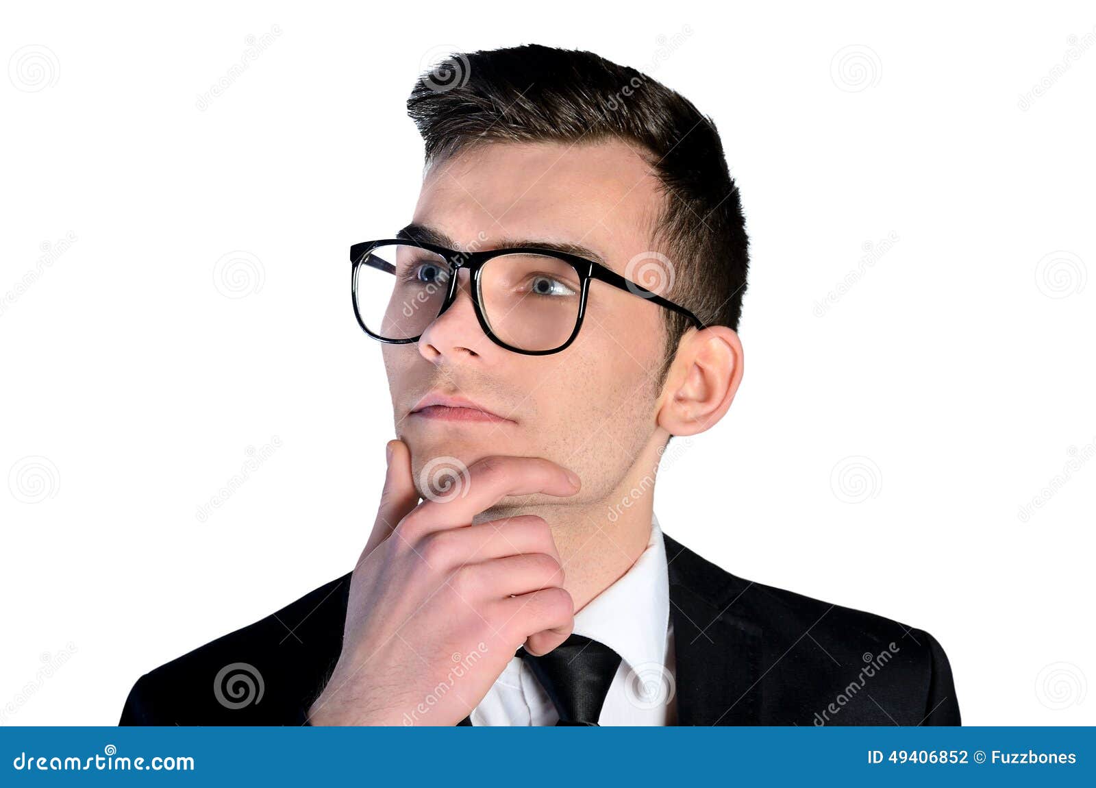 Business man thinking stock photo. Image of planning - 49406852