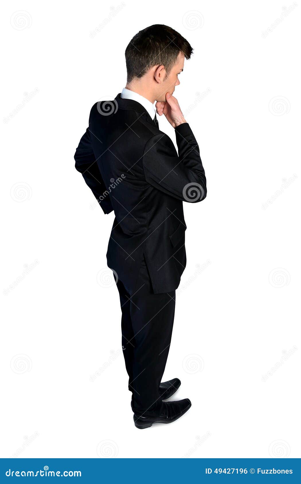 Business man thinking stock photo. Image of corporate - 49427196