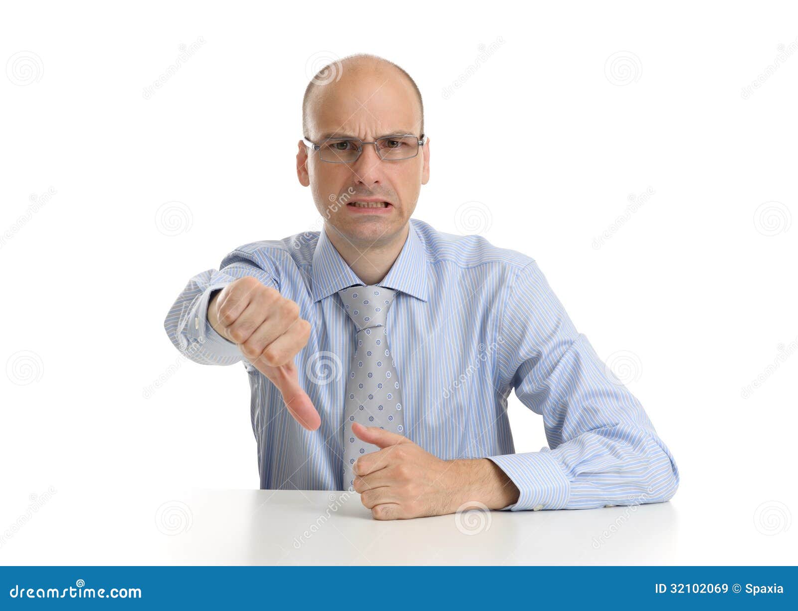 Business Man with Thumbs Down Stock Image - Image of entrepreneur ...