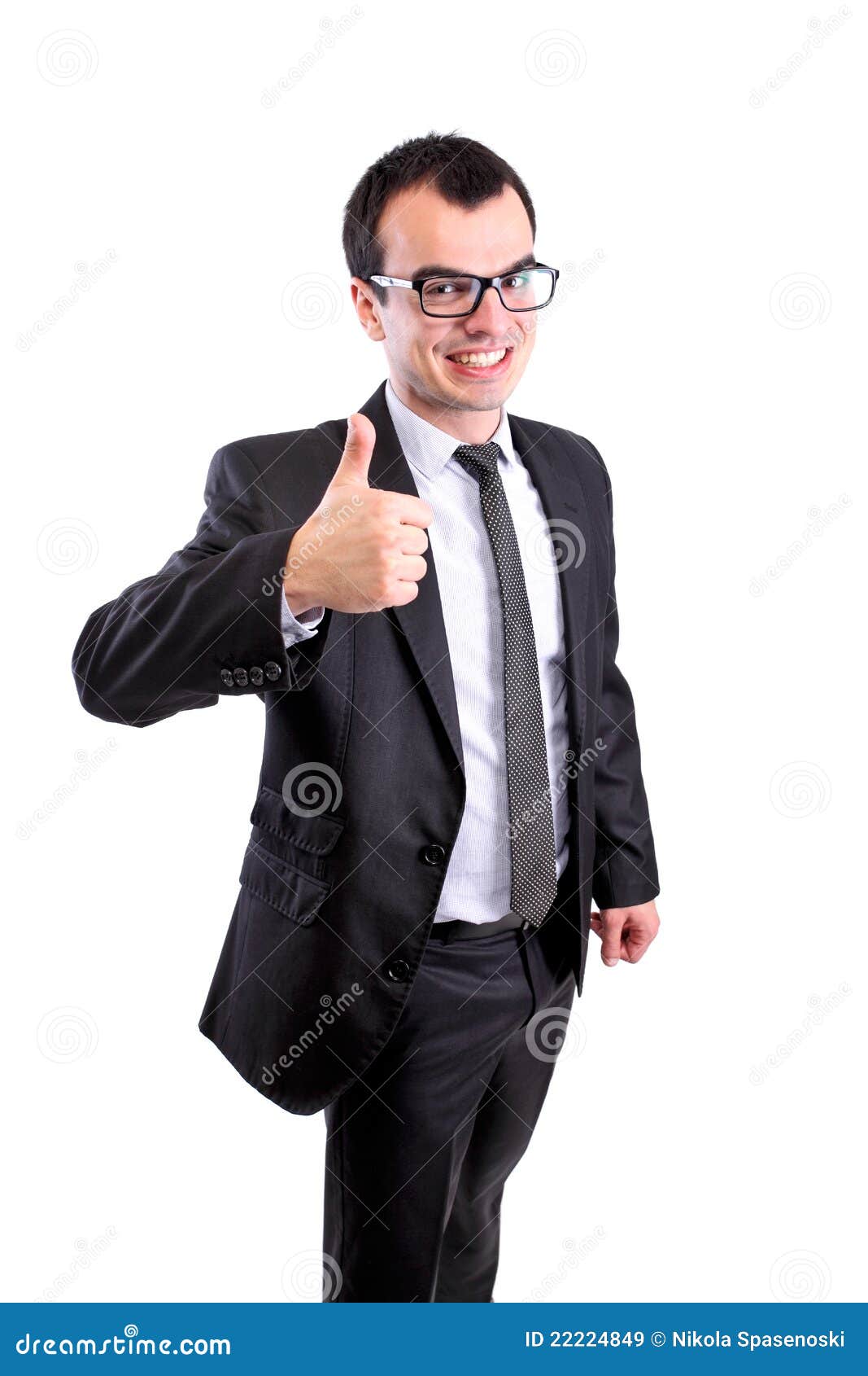 Business man thumbs up stock image. Image of people, expression - 22224849