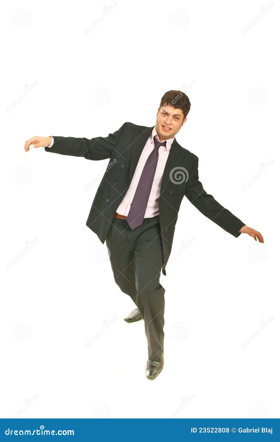 Business Man Trying To Keep Balance Stock Photo - Image of male ...
