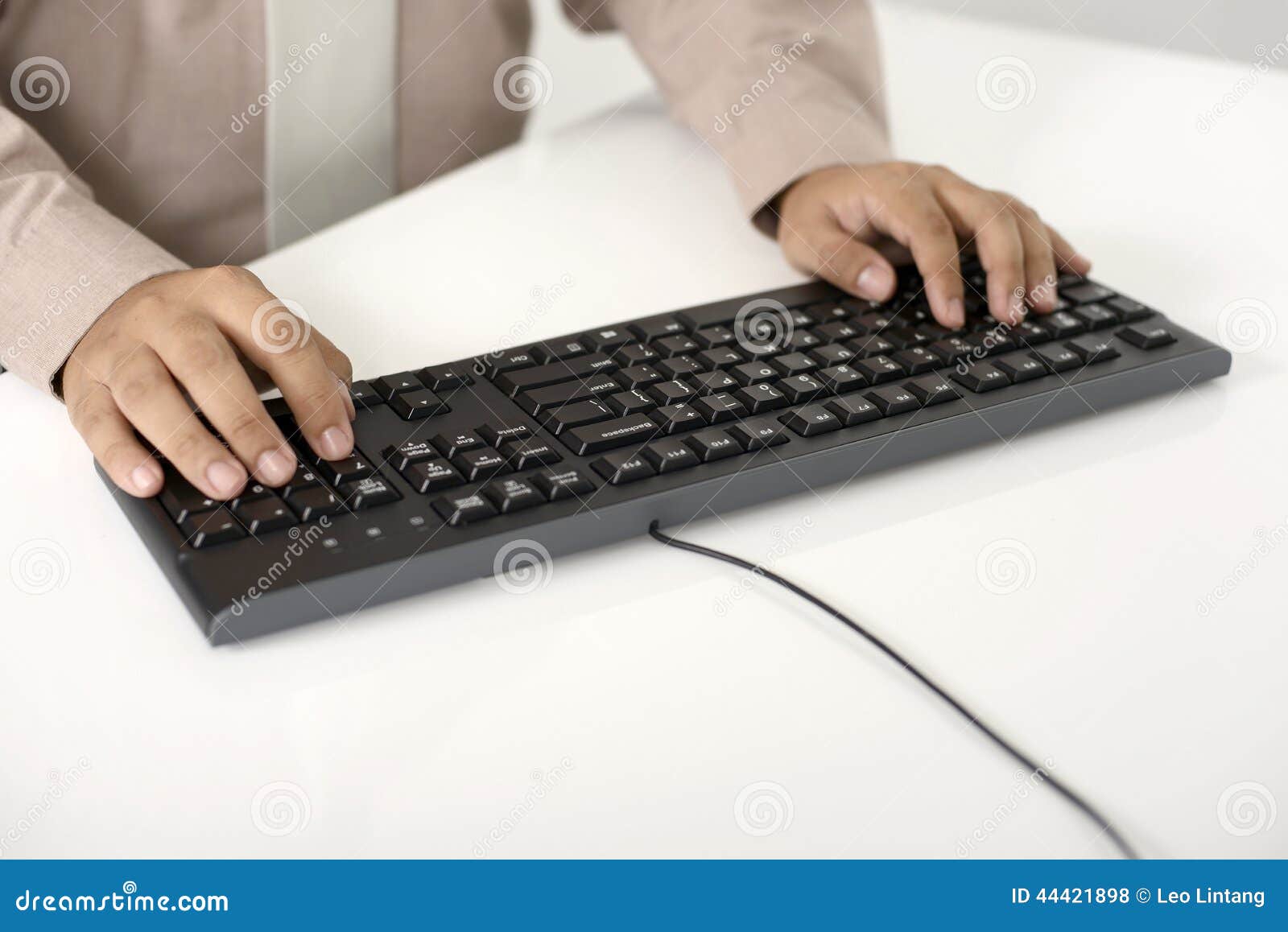 Business Man Type with Keyboard Editorial Stock Photo - Image of ...