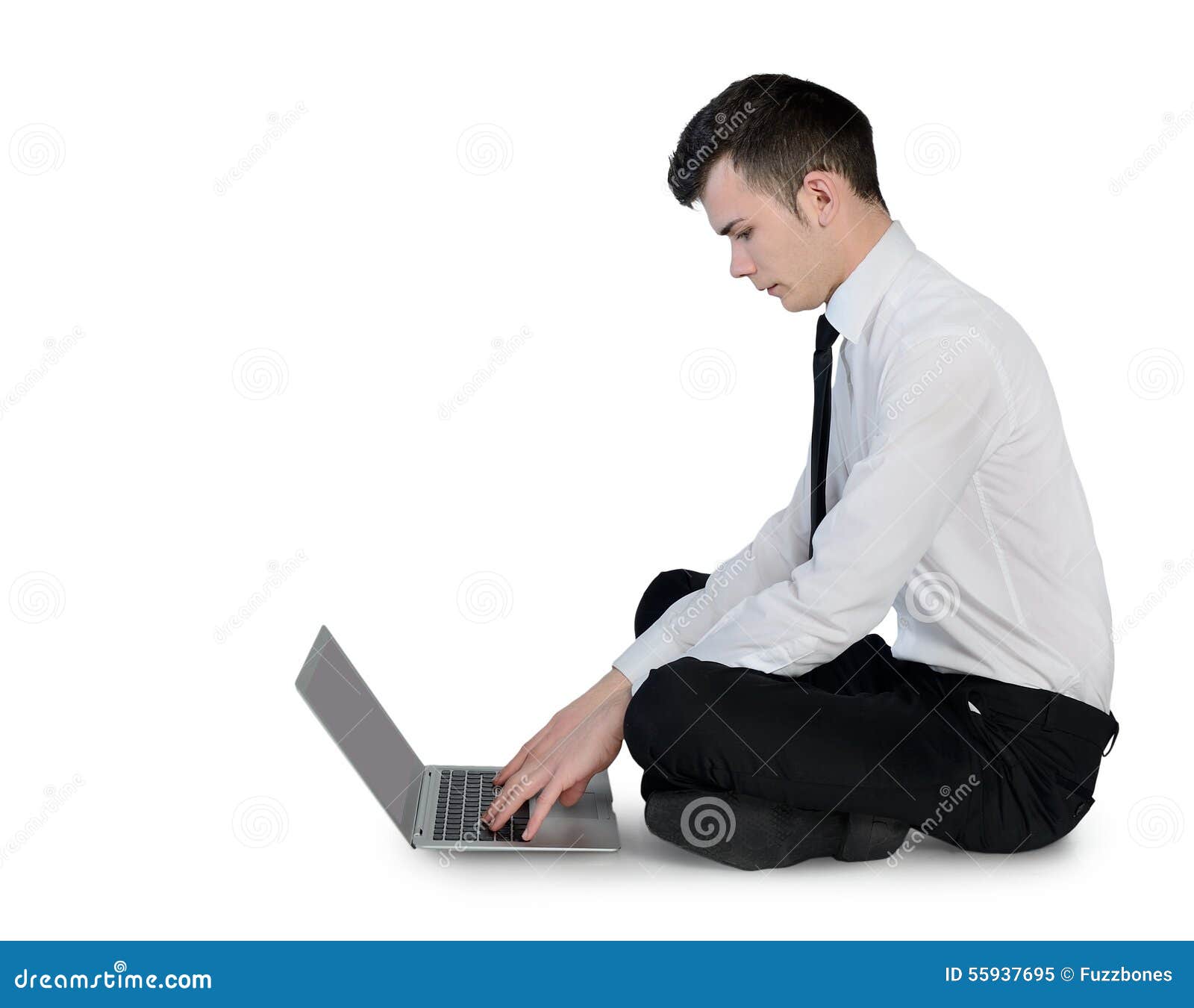 Business man typing laptop stock image. Image of corporate - 55937695