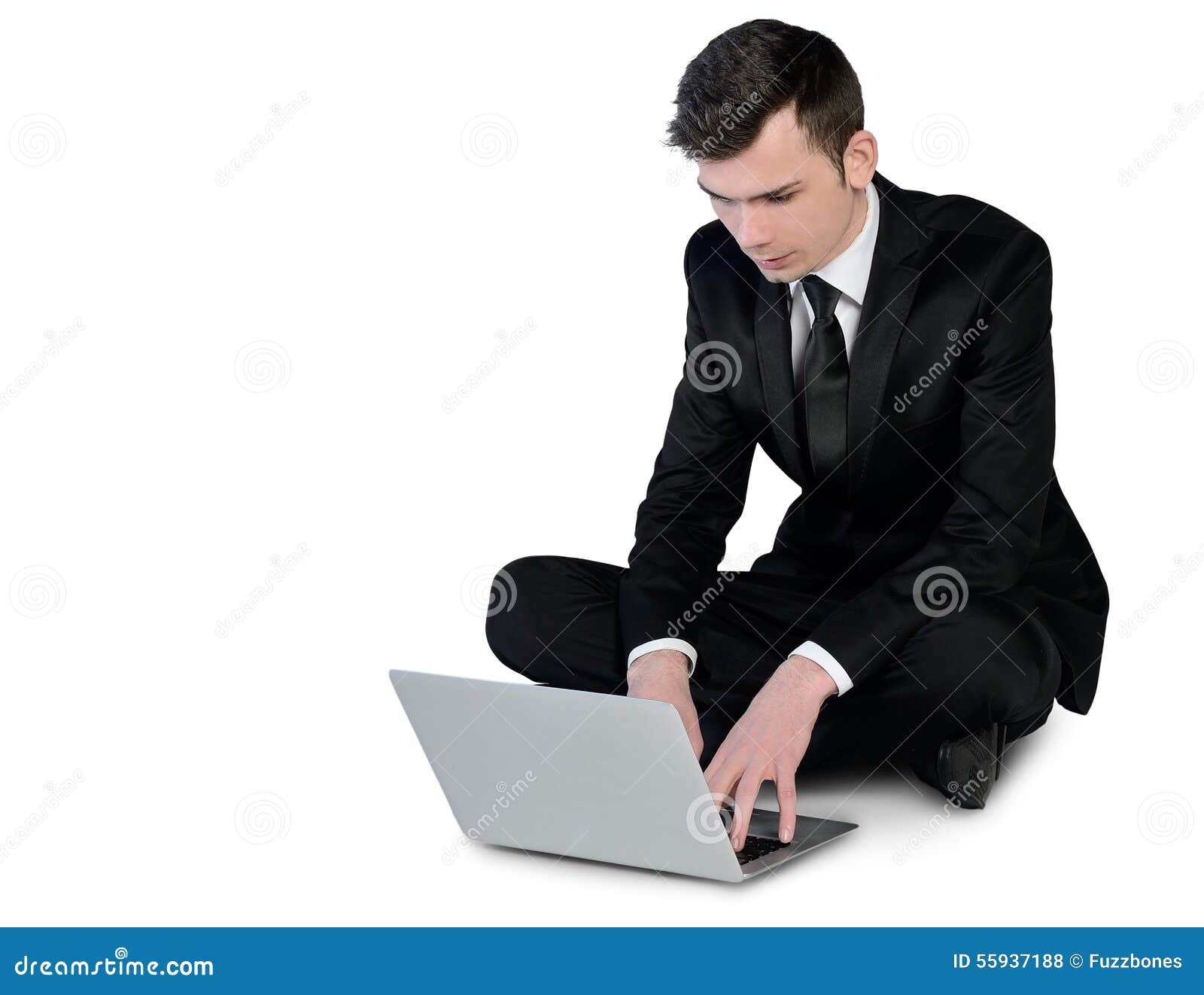 Business Man Using Computer Stock Photo - Image of male, executive ...
