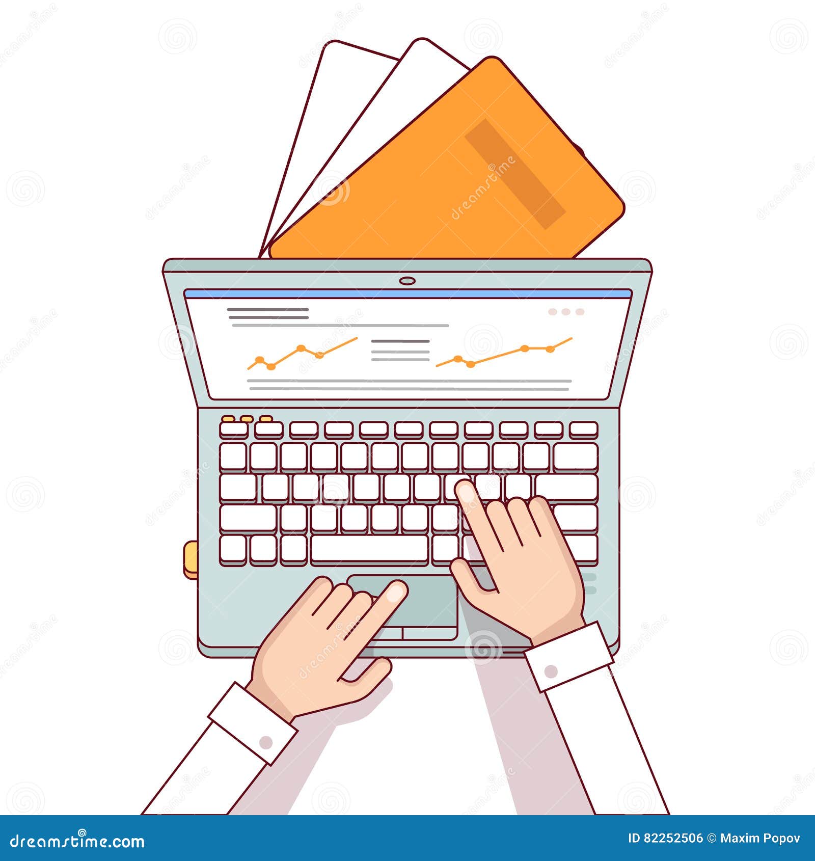 Computer Salesman Clipart