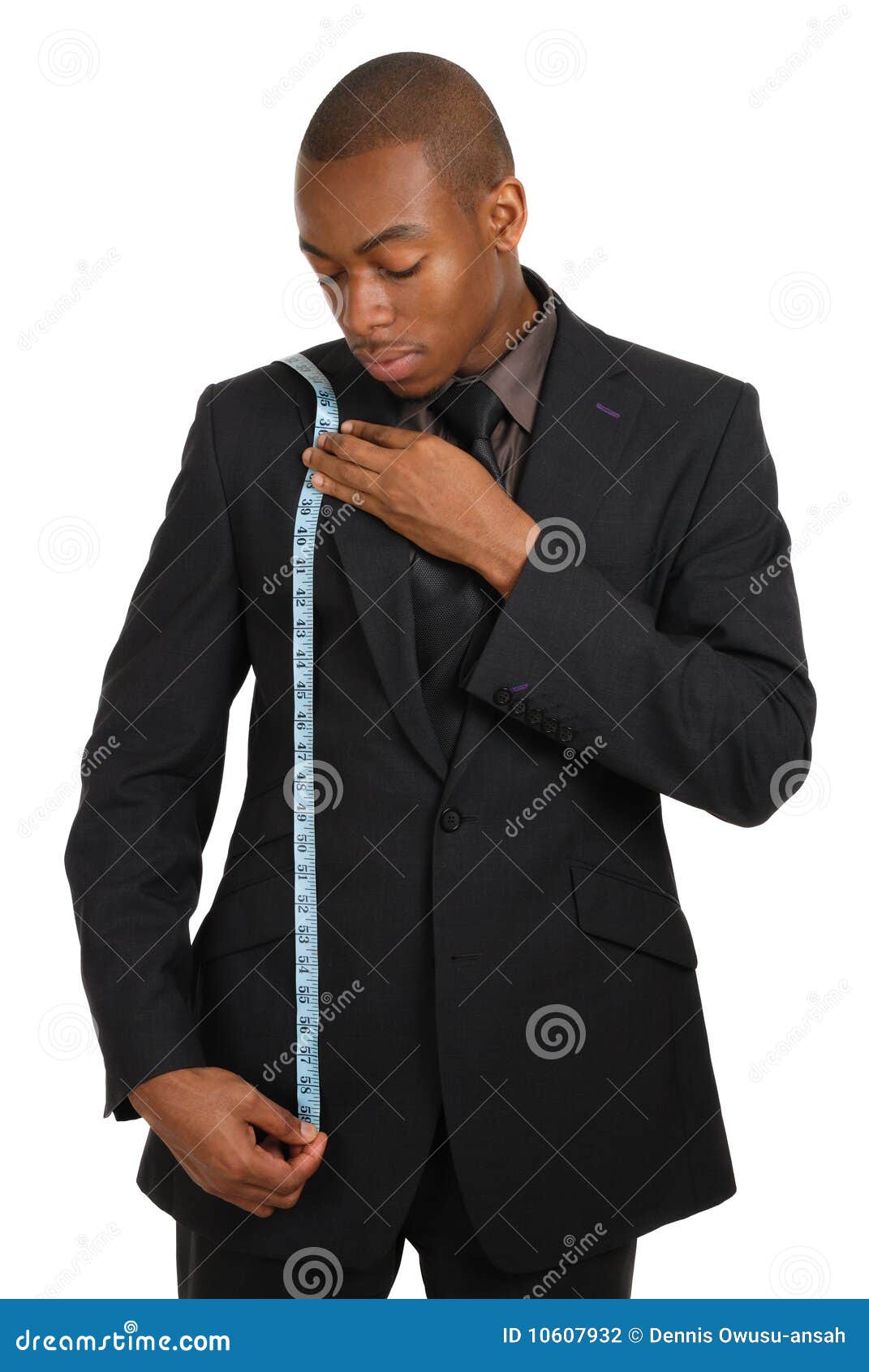 Business Man Using a Measuring Tape Stock Photo - Image of positive ...
