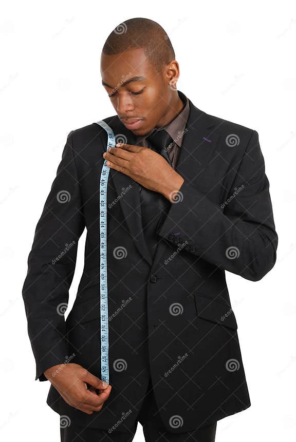 Business Man Using a Measuring Tape Stock Photo - Image of positive ...