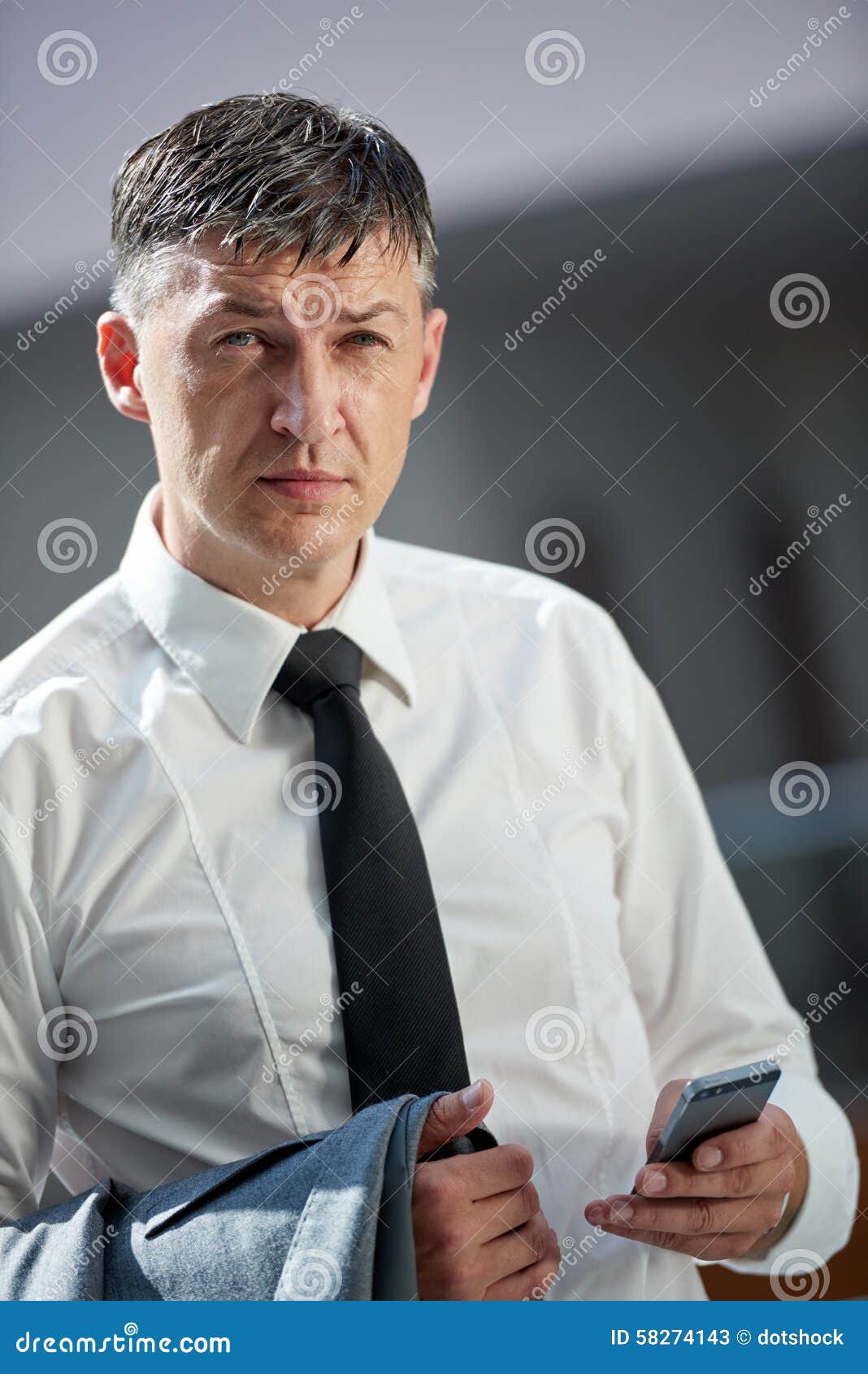 Business man using phone stock image. Image of business - 58274143