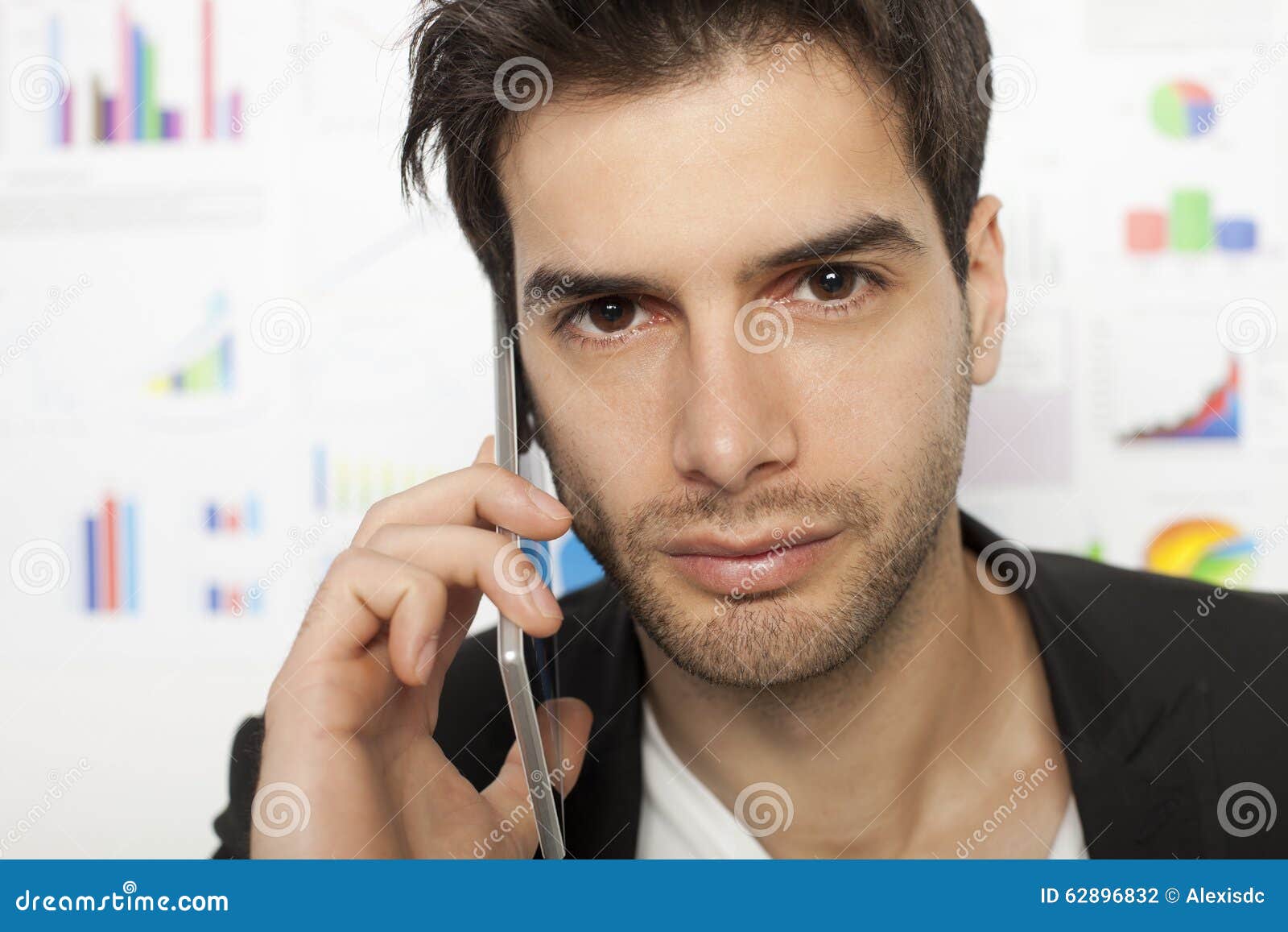 Business Man Using Smart Phone Stock Photo - Image of mobile, lifestyle ...