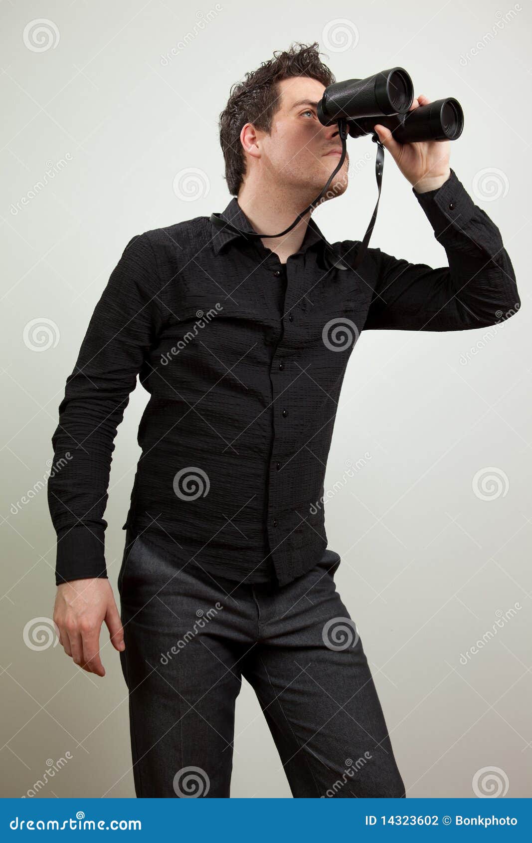 Business man with a vision stock photo. Image of isolated - 14323602