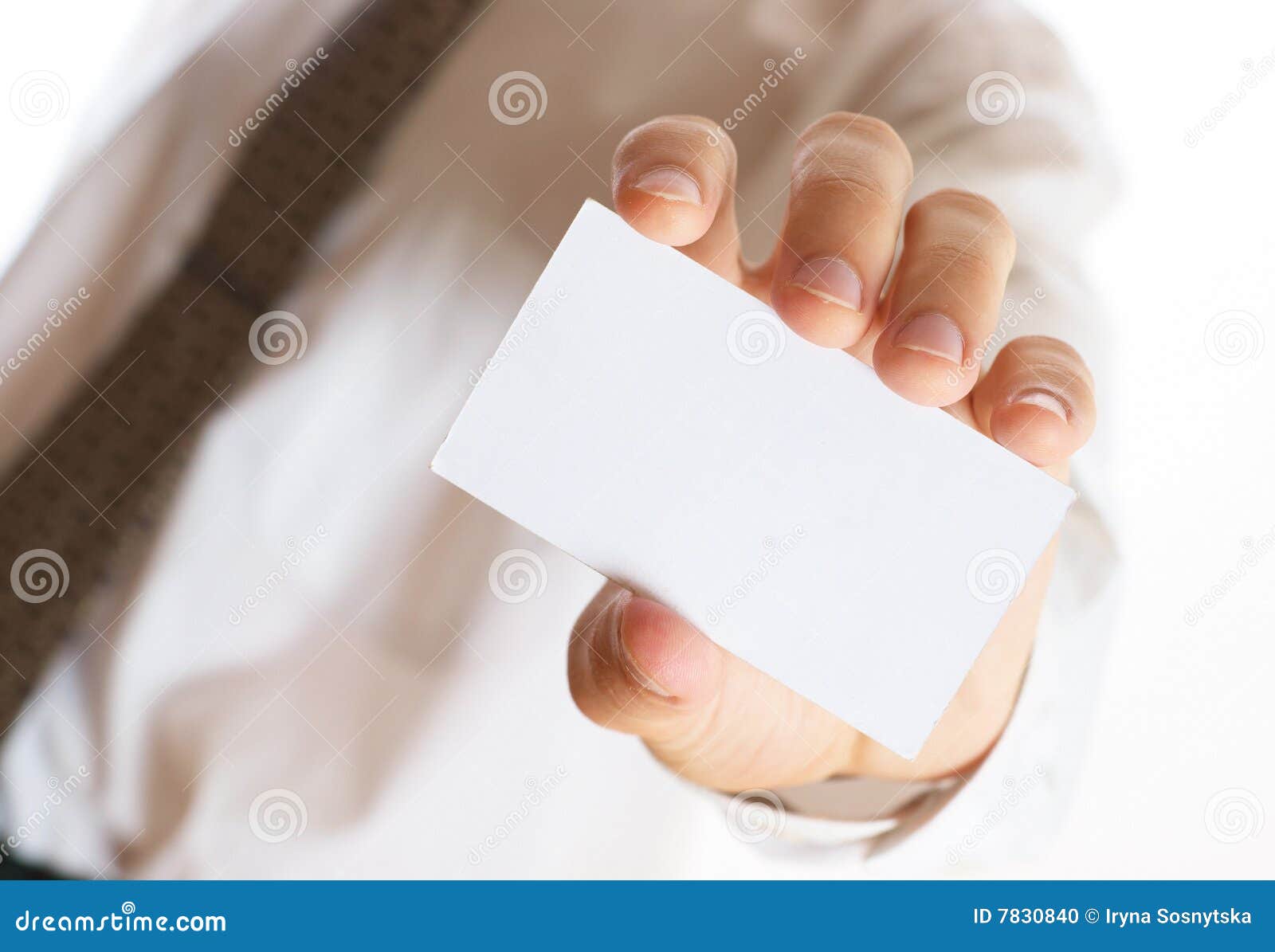 Business Man with Visiting Card Stock Photo - Image of motion, nail ...