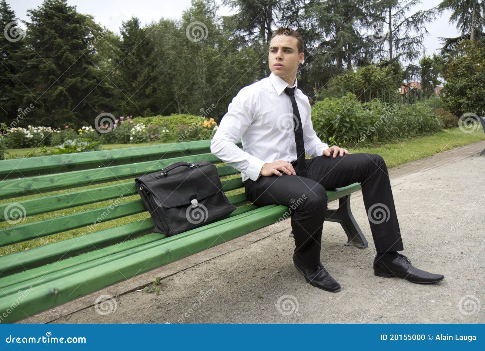 Business man waiting stock photo. Image of looking, office - 20155000