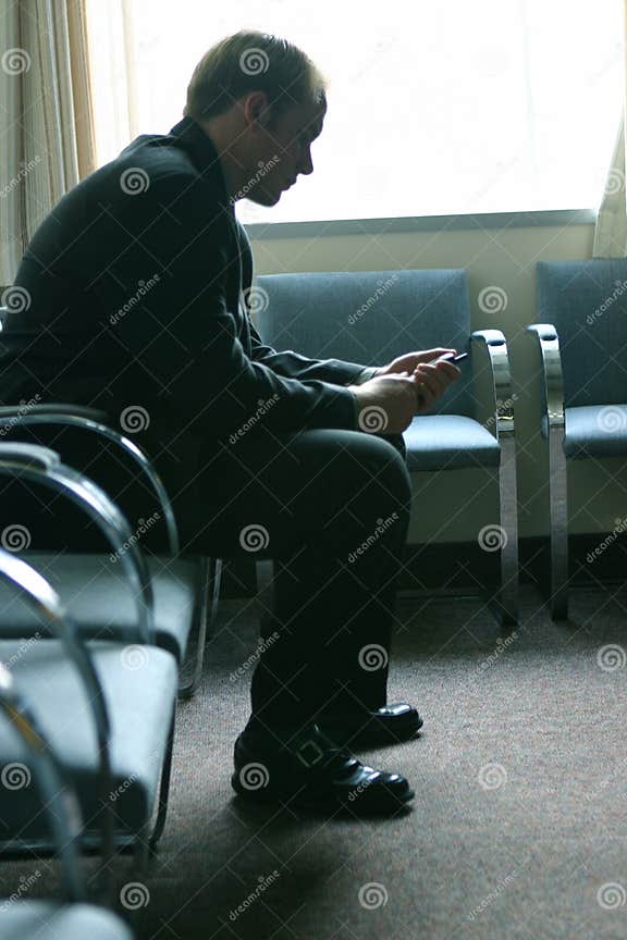 Business man waiting stock photo. Image of emotion, occupation - 53678