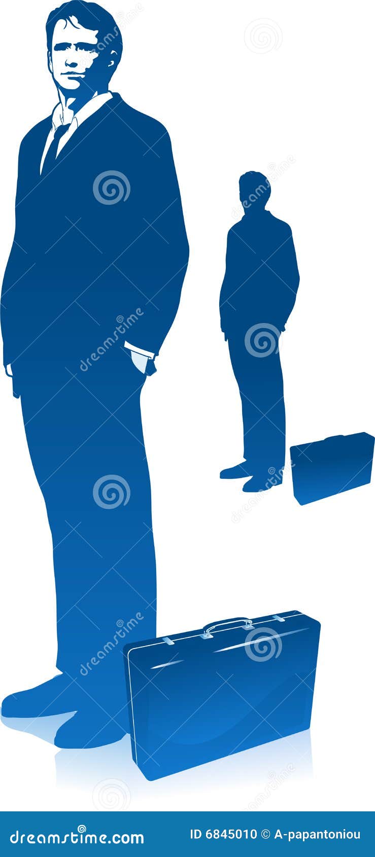 Business Man Waiting stock vector. Illustration of formal - 6845010