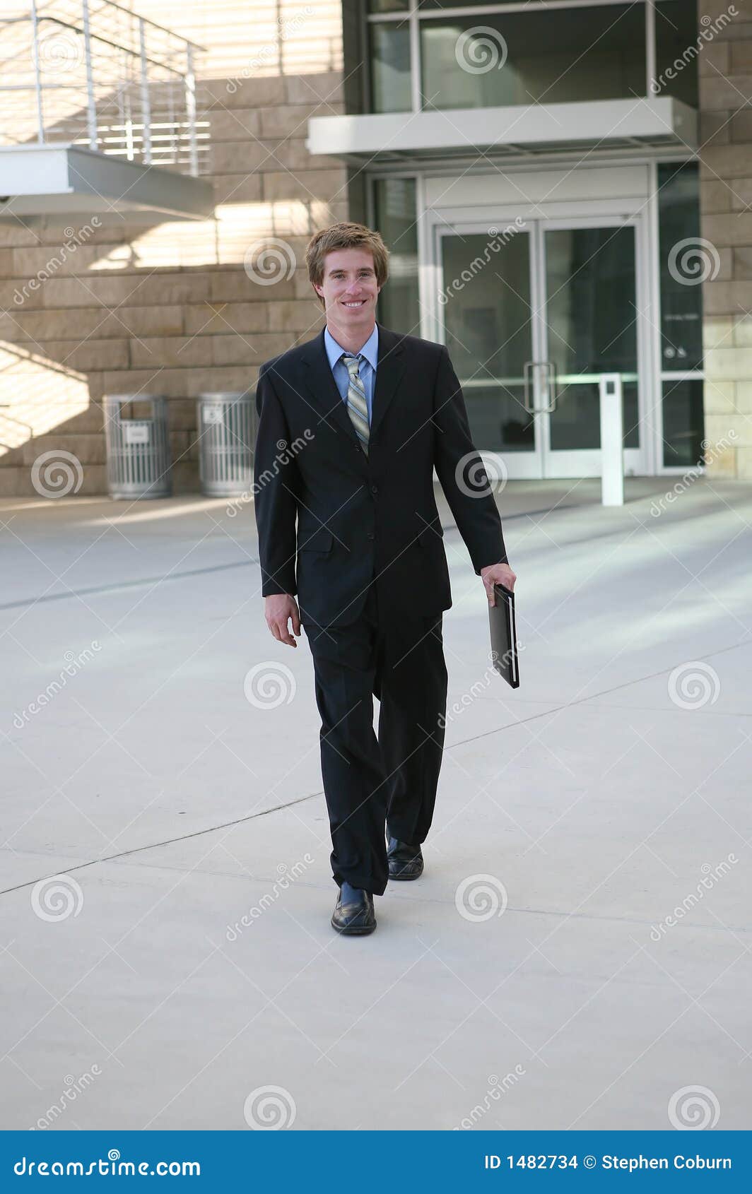 Business Man Walking stock photo. Image of person, caucasian - 1482734