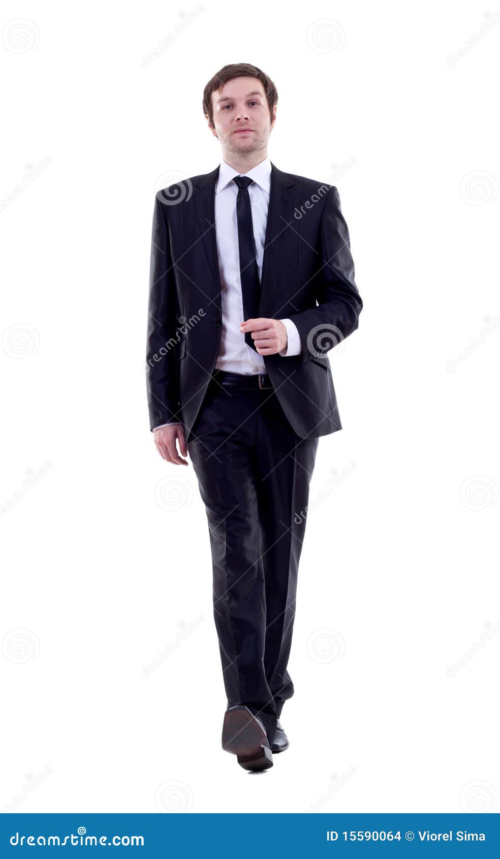 Business man is walking stock photo. Image of vertical - 15590064