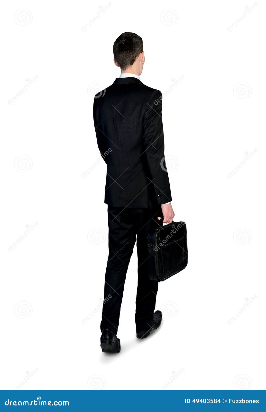 Business Man Walking Back View Stock Photo - Image of hold, male: 49403584