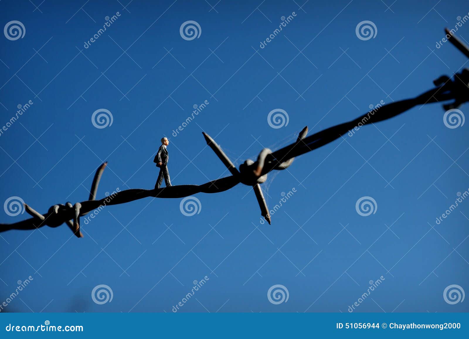 Business Man Walking Barbed Wire Stock Photos - Free & Royalty-Free ...
