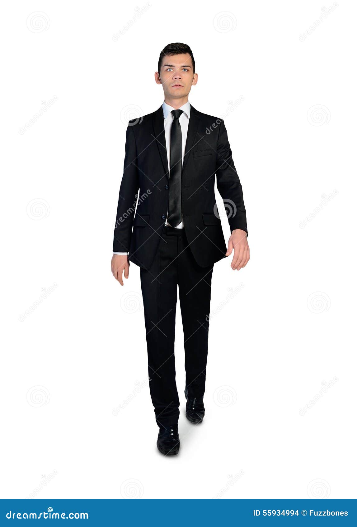 Business Man Walking Forward Stock Photo - Image of movement, full ...