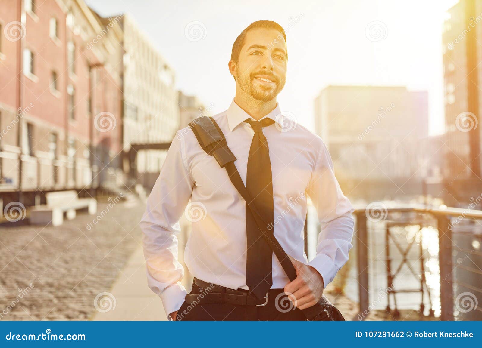 Business Man on the Way Home Stock Photo - Image of time, hour: 107281662
