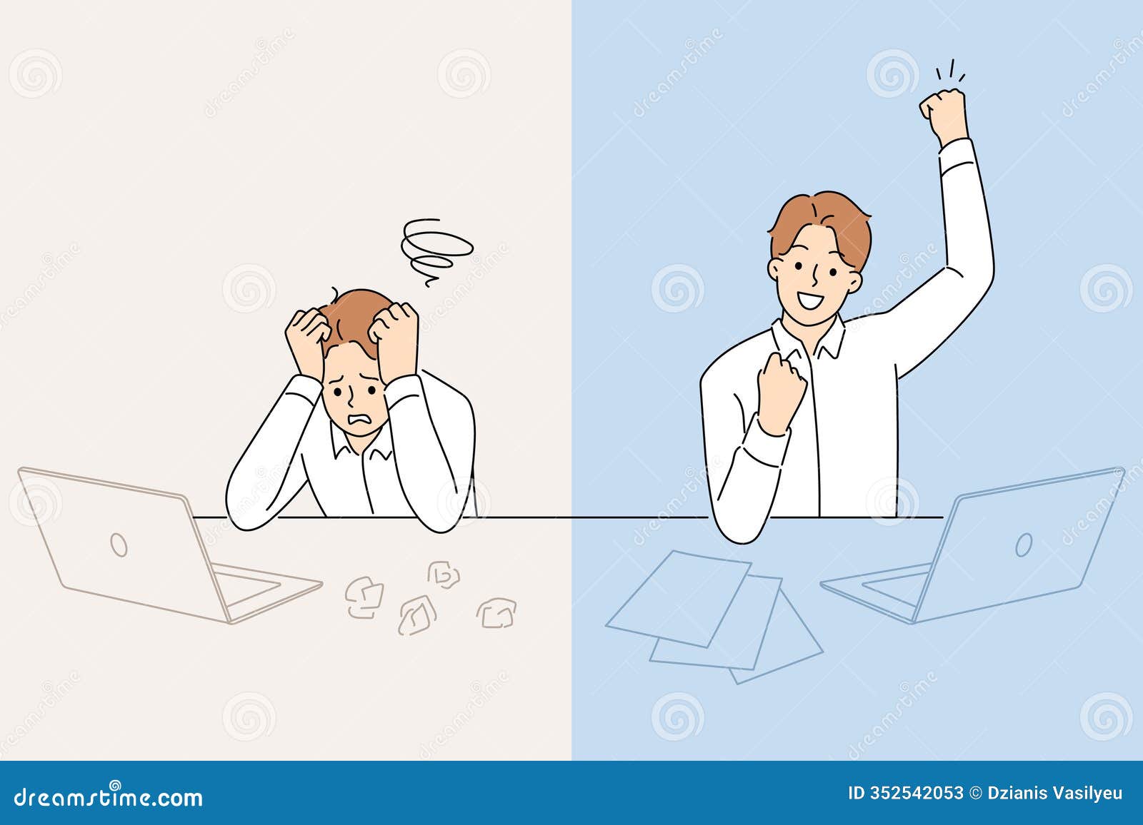 A Man Who Made A Mistake. Negative Emotion Facial Expression Feeling ...