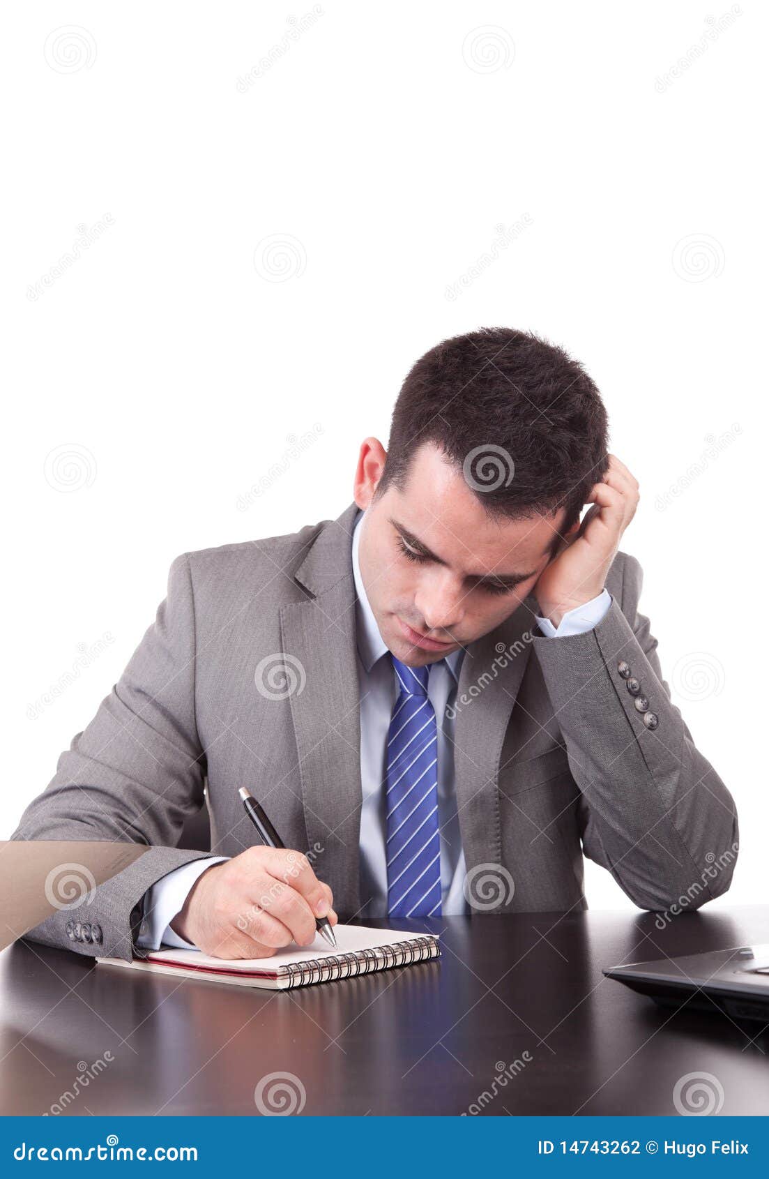 Business man at work stock photo. Image of handsome, model - 14743262