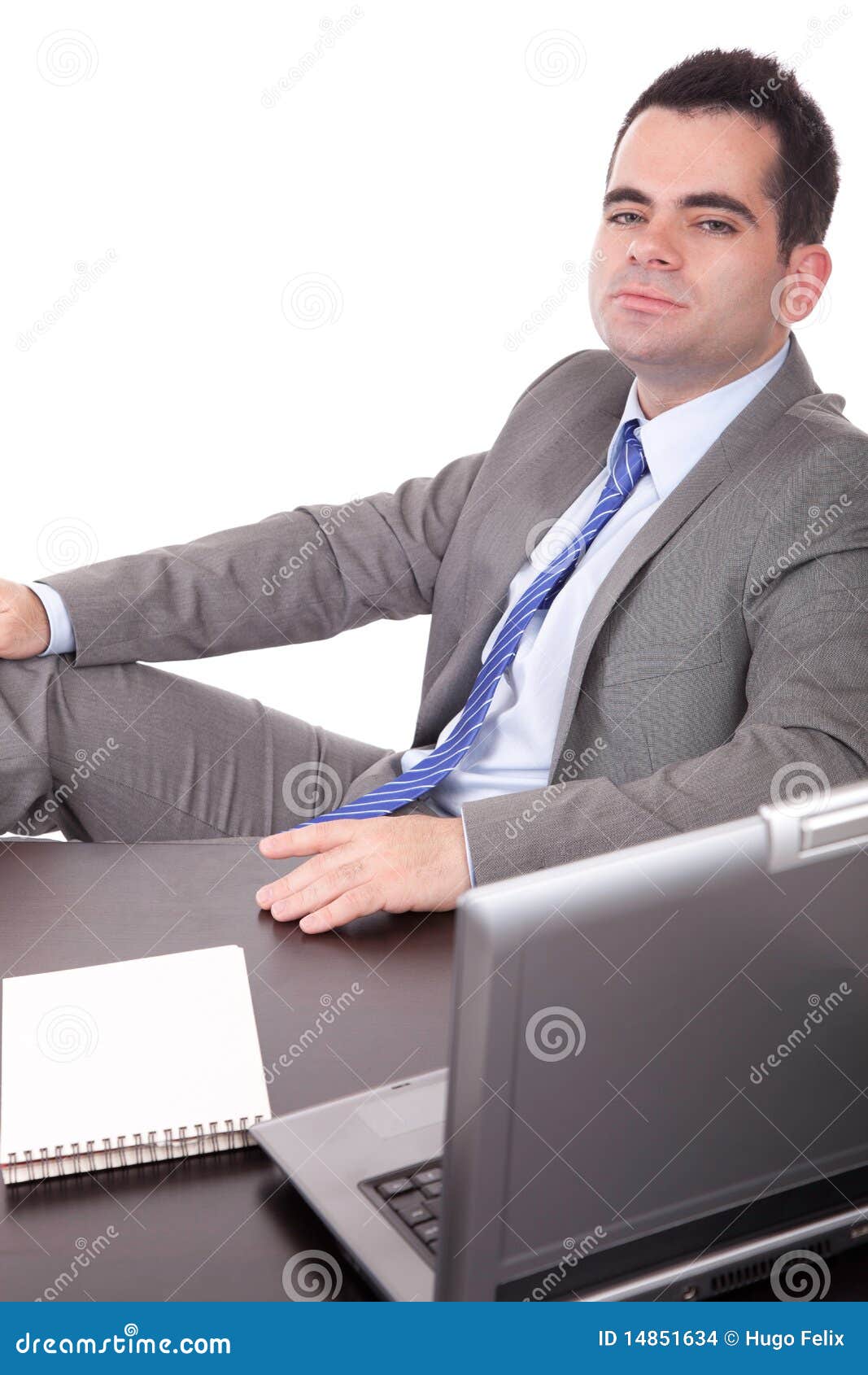 Business man at work stock photo. Image of formal, alone - 14851634