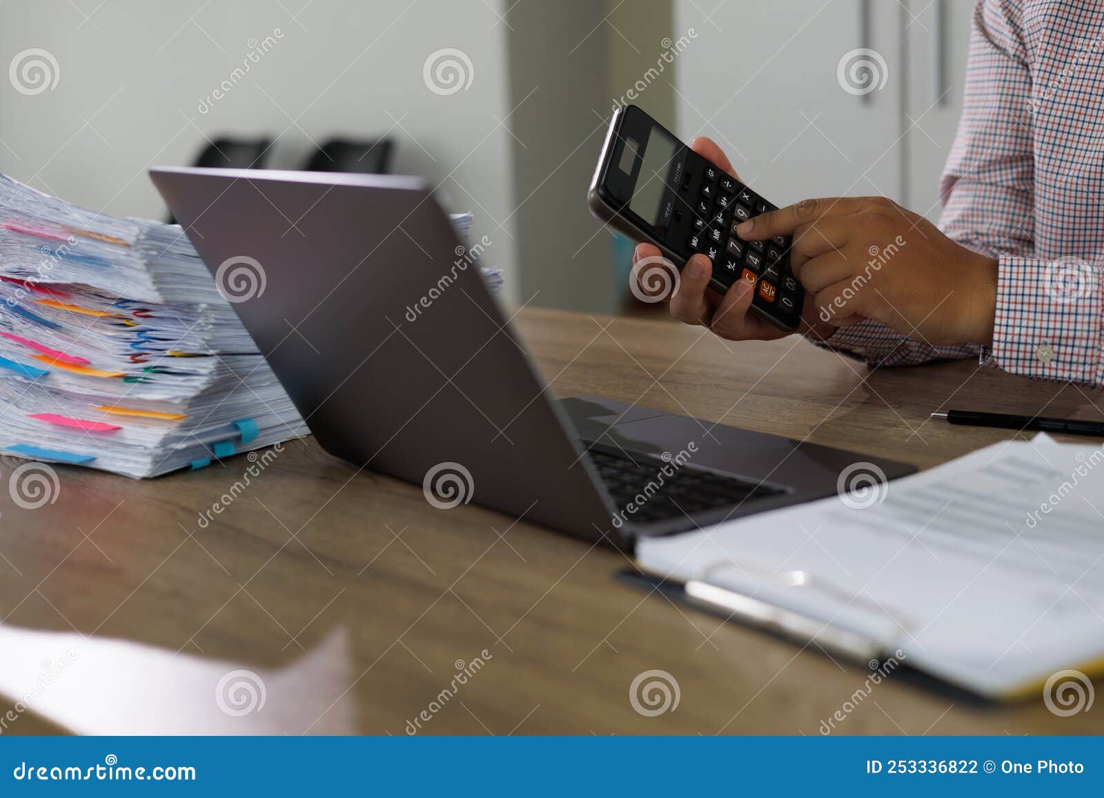 Documents Checking By The Woman Employee, Near The Black Car Royalty-Free Stock Photography ...
