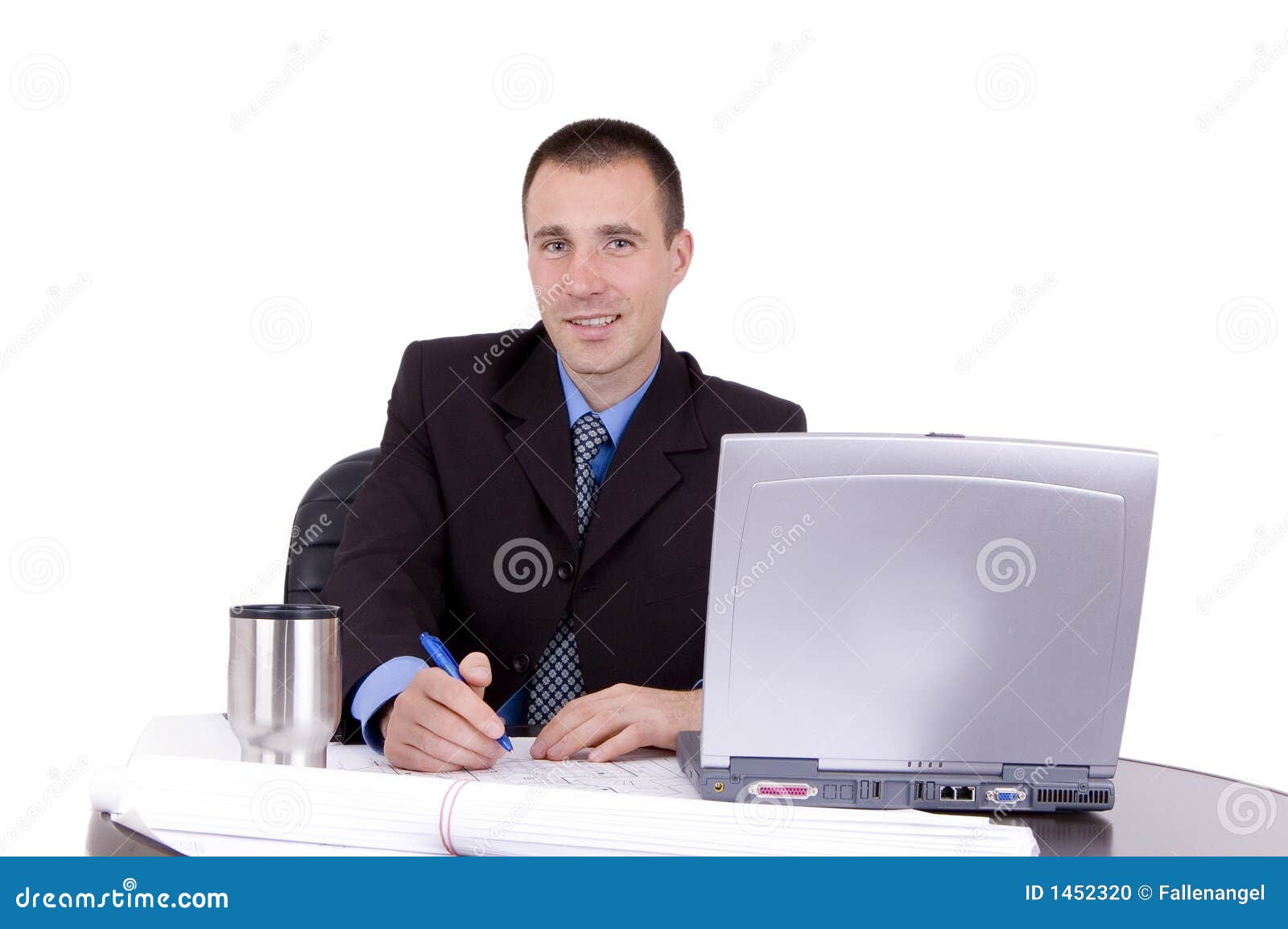 Business man working stock photo. Image of confident, room - 1452320