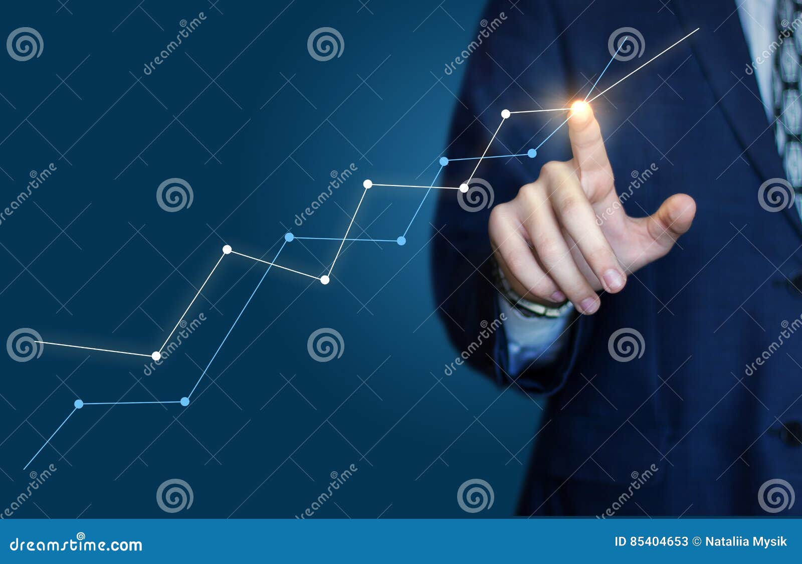 Business Man Working Business Strategy. Stock Image - Image of increase ...