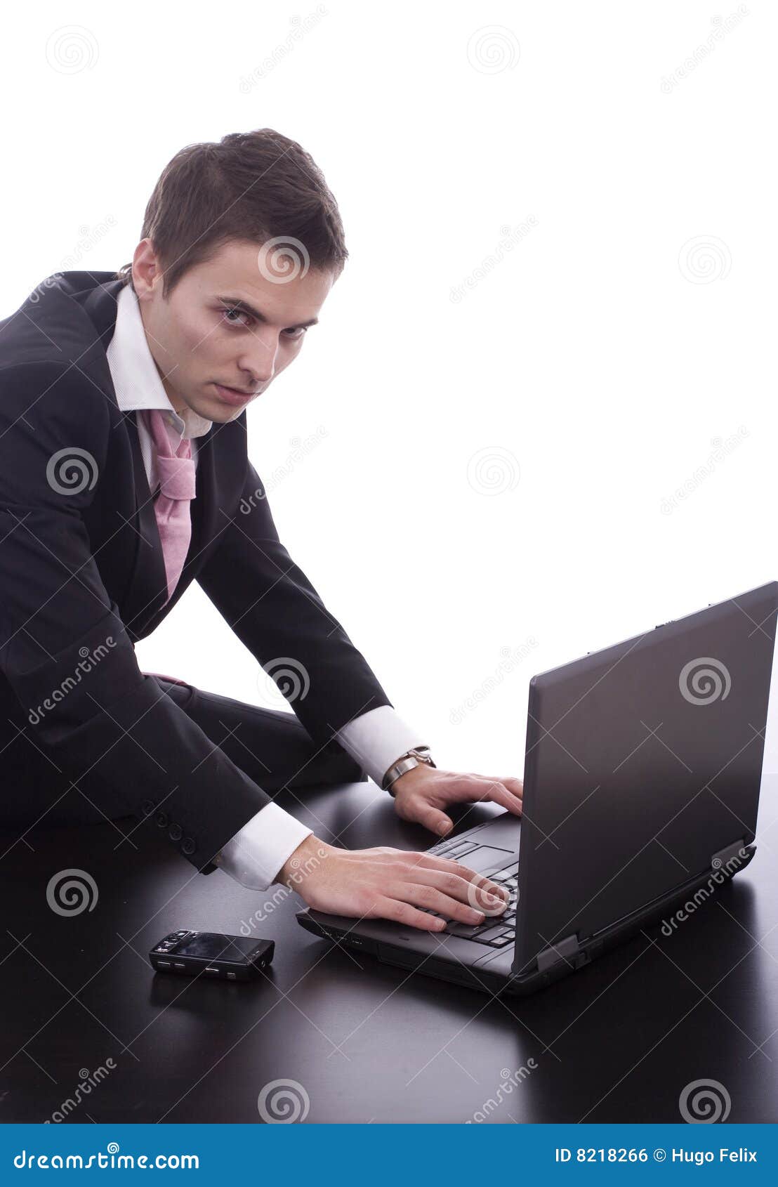 Business Man Working with Laptop Stock Photo - Image of business ...